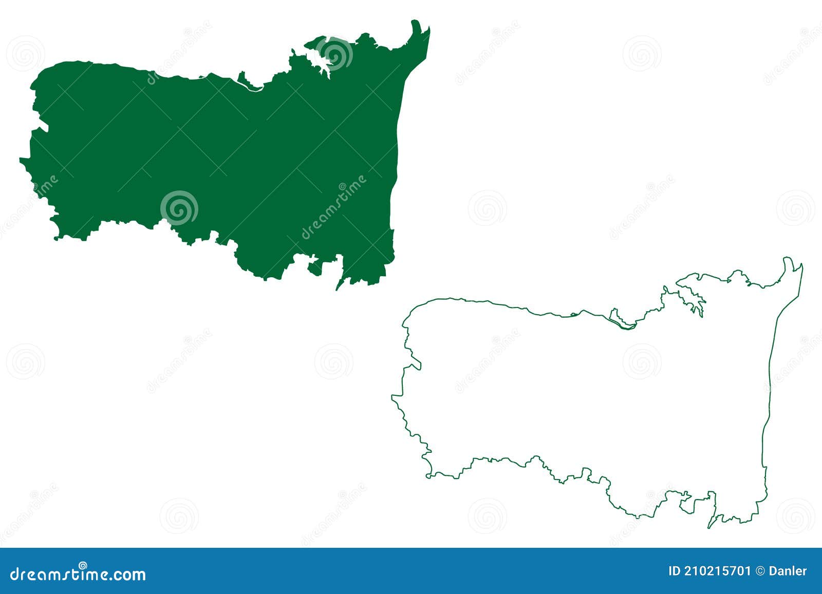 Kurnool District Andhra Pradesh State, Republic of India Map Vector ...