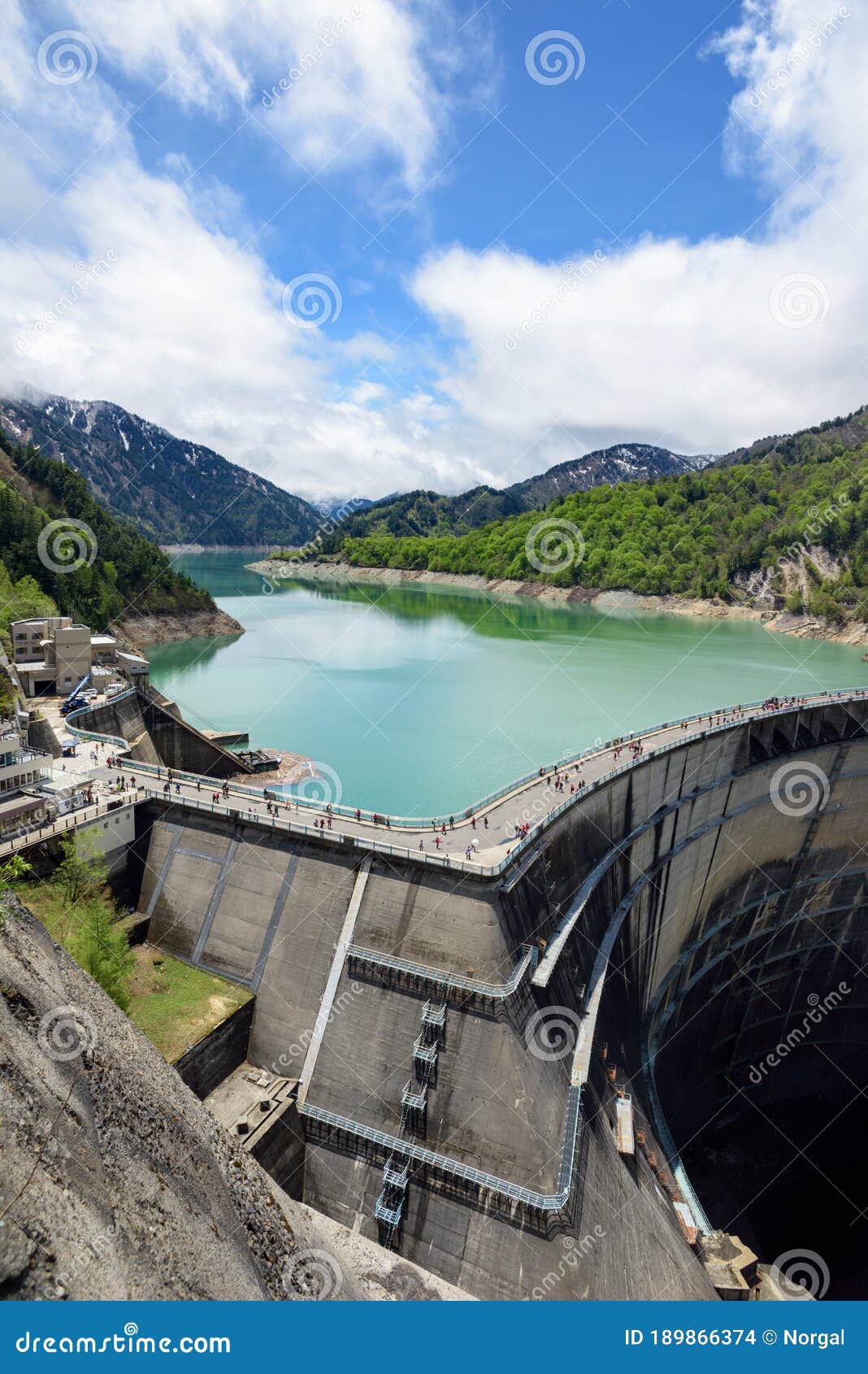 Kurobe Dam in Japan stock photo. Image of arch, built - 189866374
