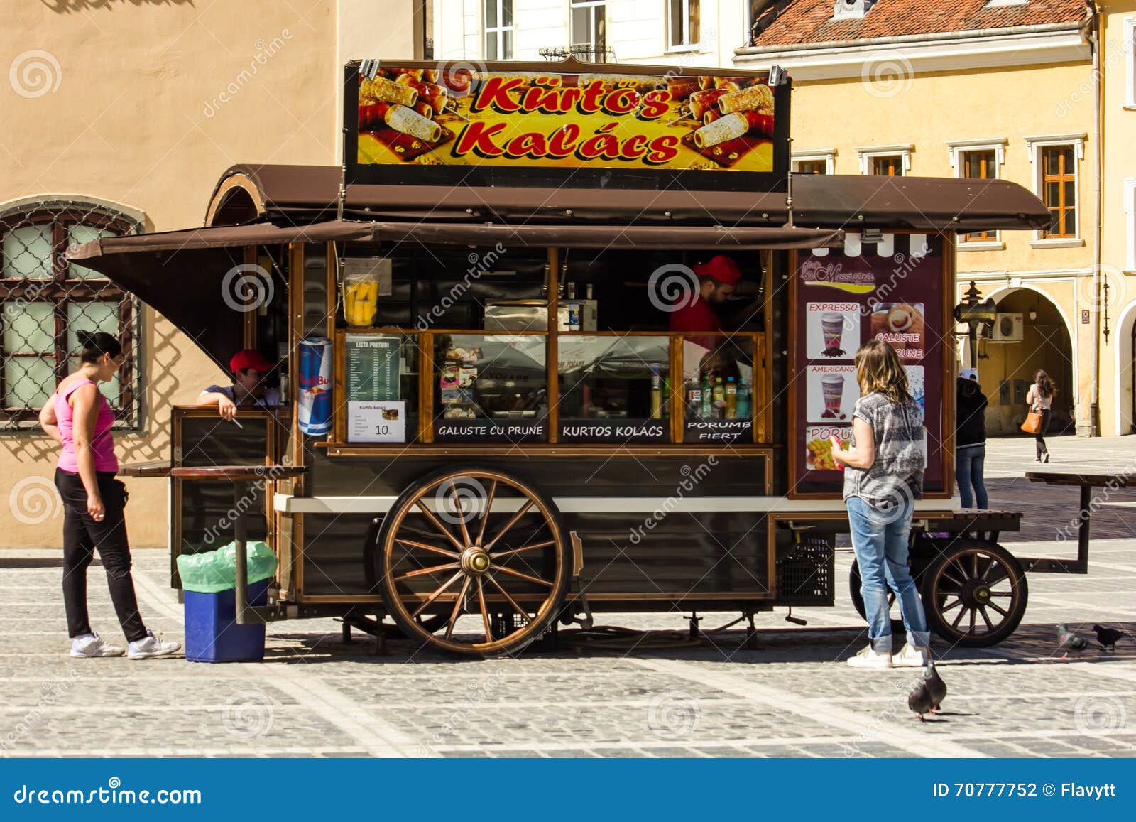 Kurtos Kalacs caravan editorial photography. Image of outdoor - 70777752