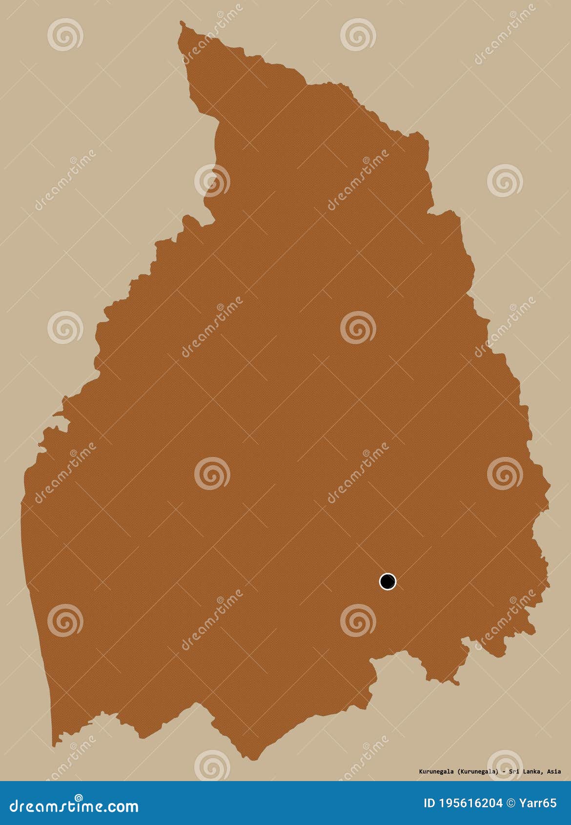 Kurunegala, District of Sri Lanka, on Solid. Pattern Stock Illustration ...