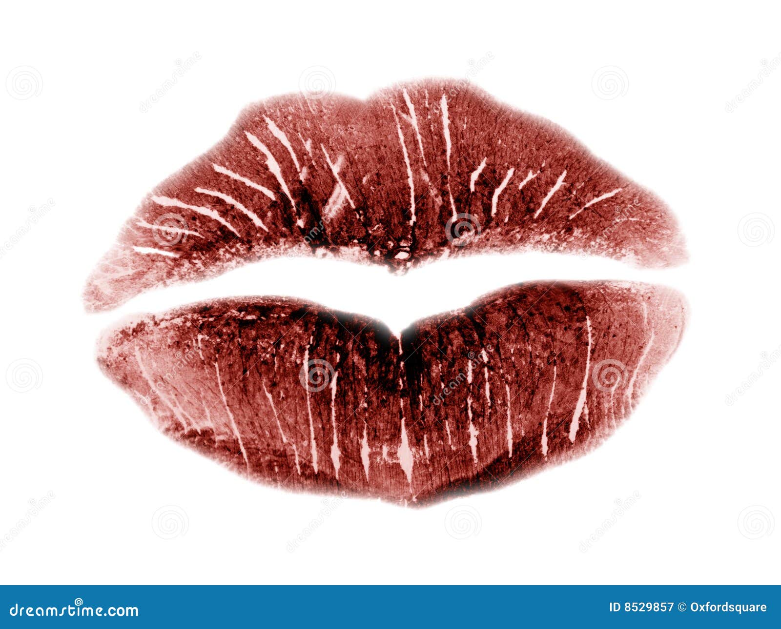 Kus mijn rode lippen! stock afbeelding. Image of gezond - 8529857