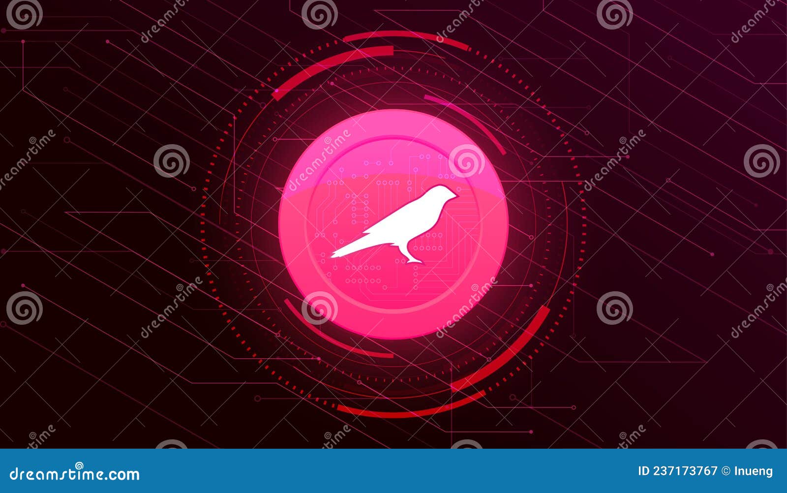 Kusama KSM Crypto Currency Themed Banner Stock Vector - Illustration of ...