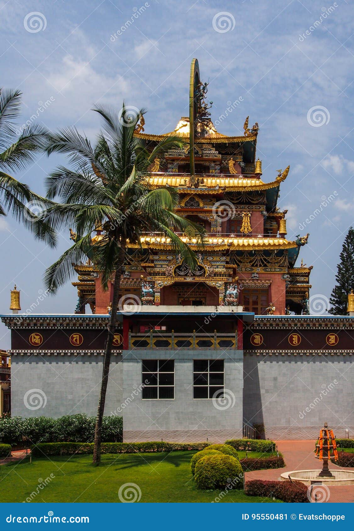 Kushalnagar Temples in India Stock Image - Image of faith, golden: 95550481