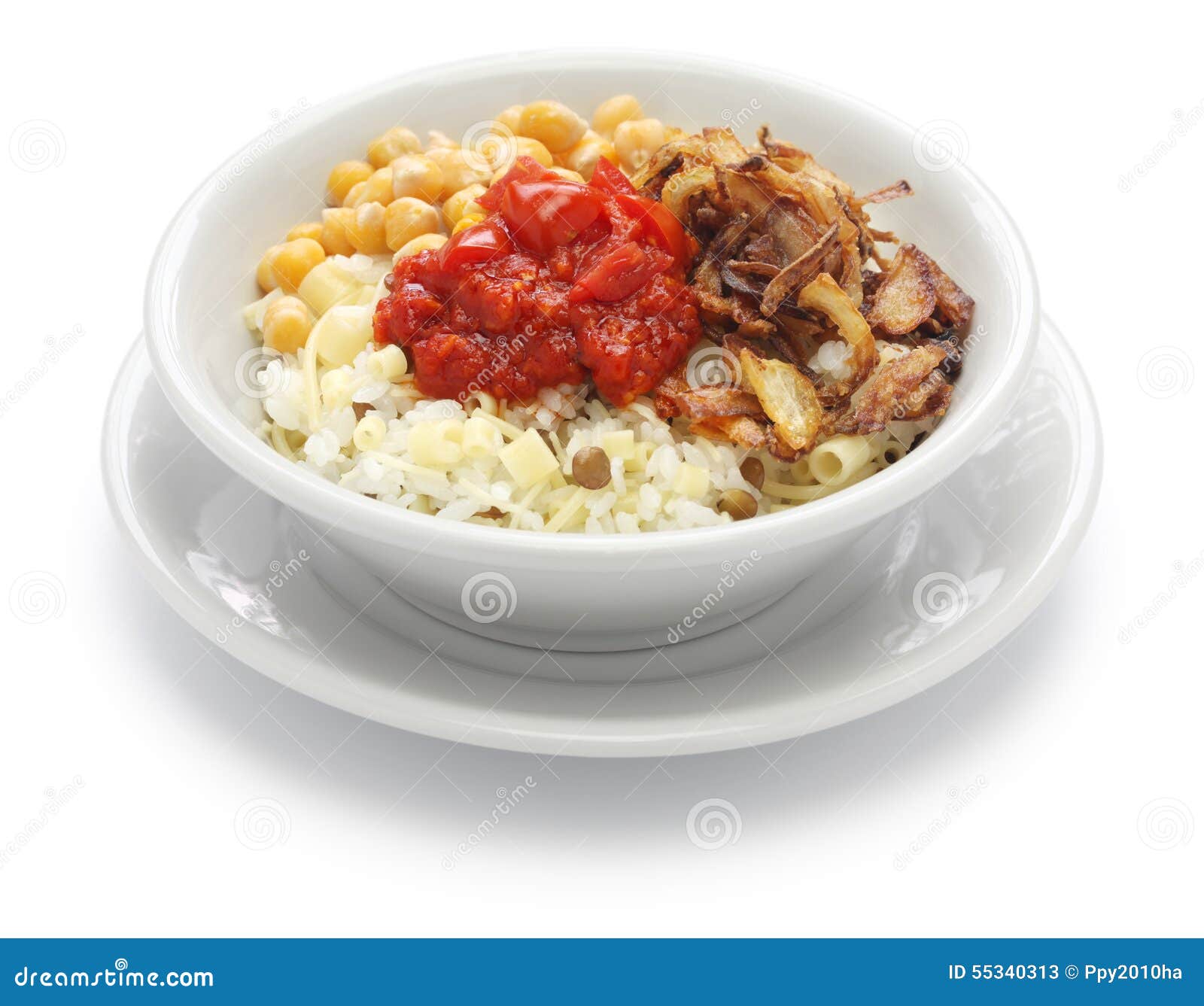 Kushari Koshari, Egyptisk Mat Fotografering för Bildbyråer - Bild av ...