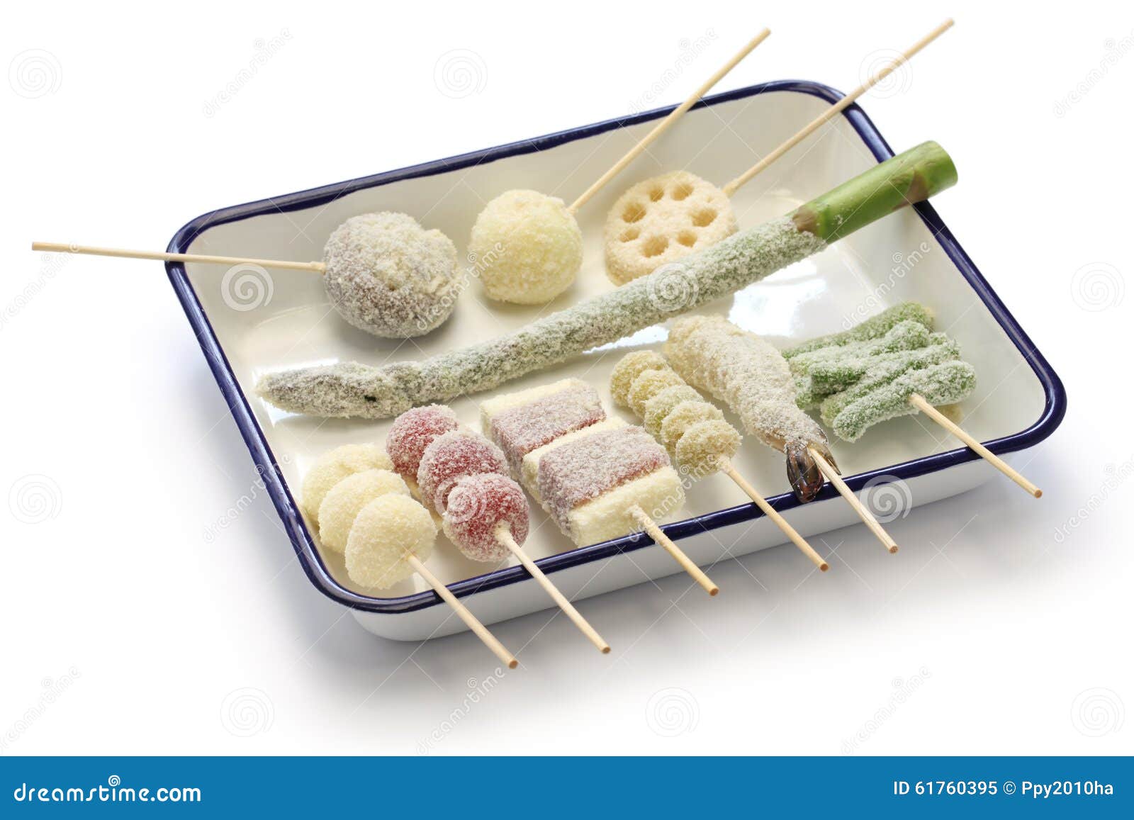 Kushiage, japanese food stock image. Image of fish, kushikatsu - 61760395