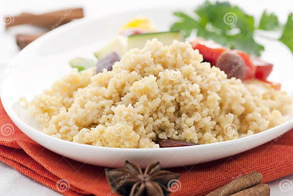 Kuskus with Vegetable stock image. Image of kuskusi, barley - 17793039
