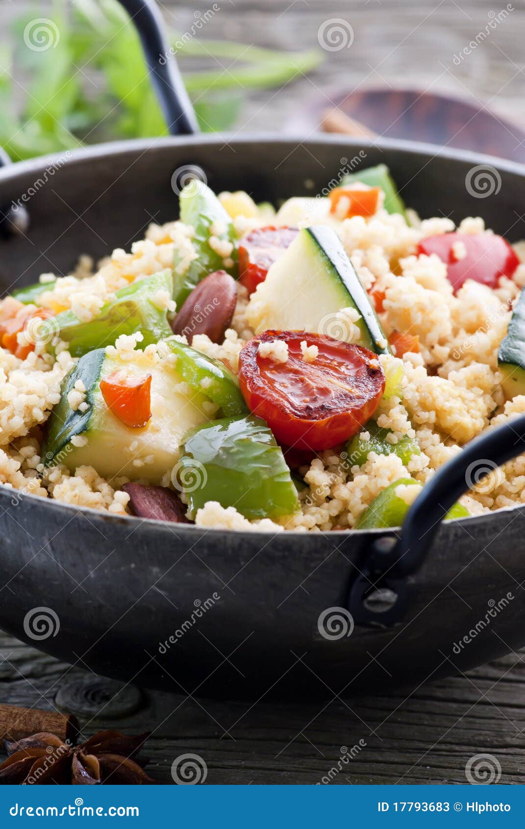Kuskus with Vegetable stock image. Image of biological - 17793683