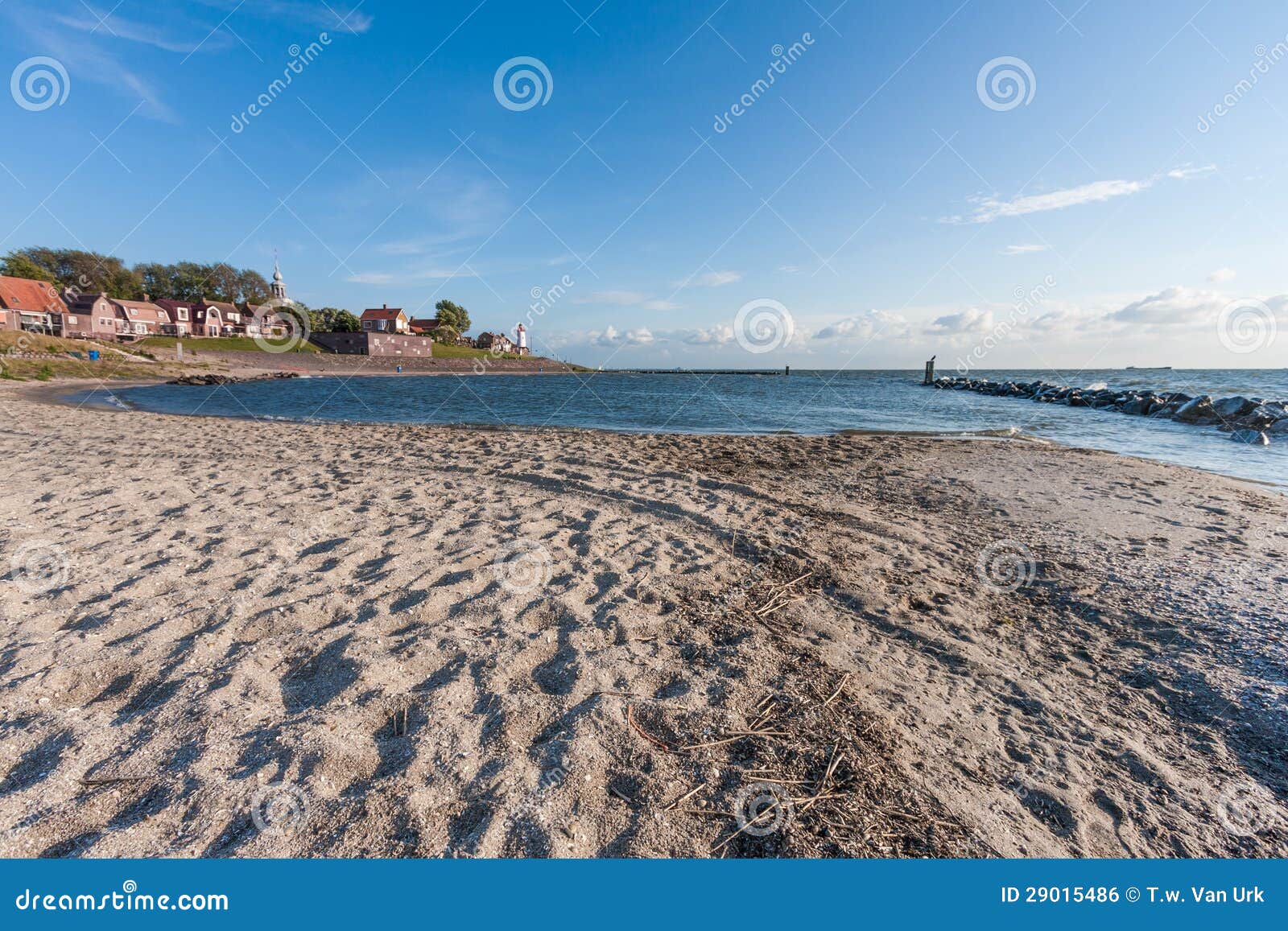 Kust Van Historisch Nederlands Dorp Urk Stock Foto - Image of milieu ...