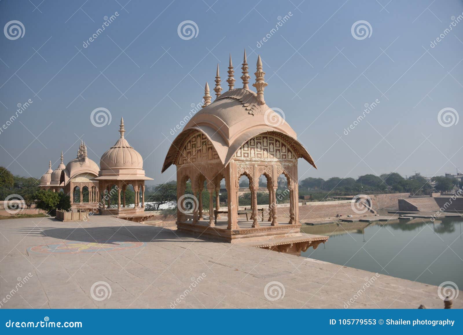 Kusum Sarovar, Mathura, India Stock Afbeelding - Image of indisch ...