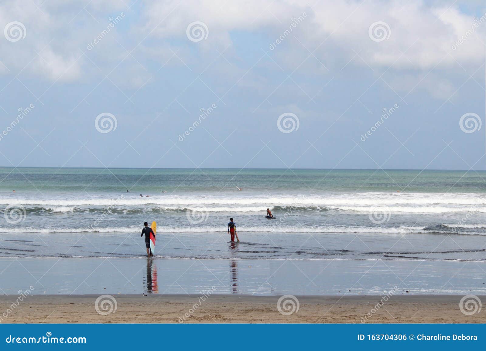 Kuta Beach stock photo. Image of sand, waves, beach - 163704306