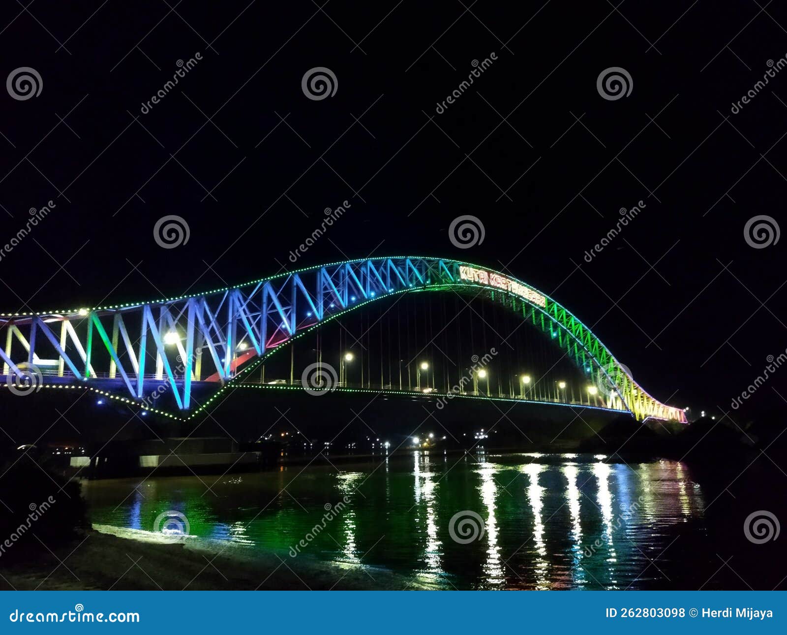 Kutai Kartanegara Bridge stock photo. Image of kartanegara - 262803098
