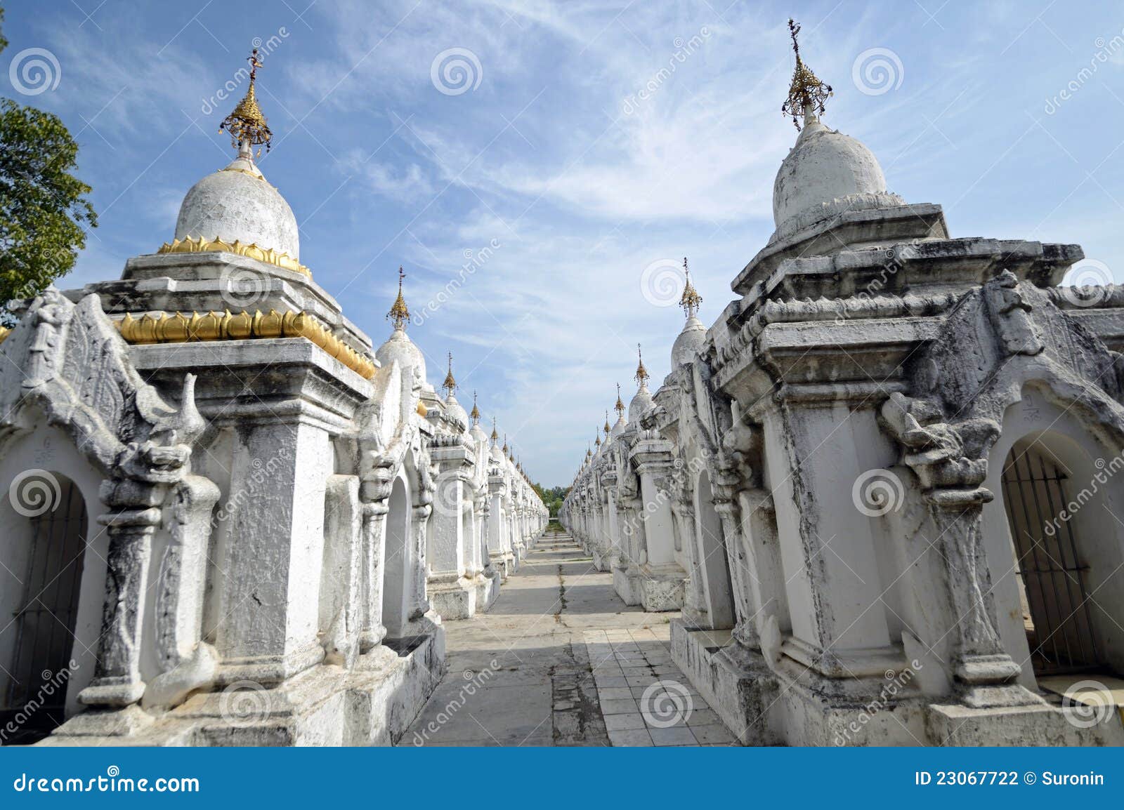 Kuthodaw Pagoda, Golden Yellow Buddhist Religious Structure In The ...