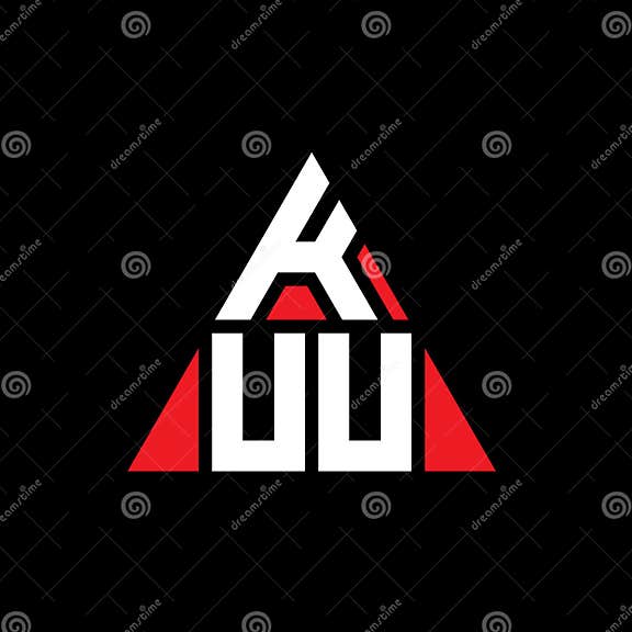 KUU Triangle Letter Logo Design with Triangle Shape. KUU Triangle Logo ...