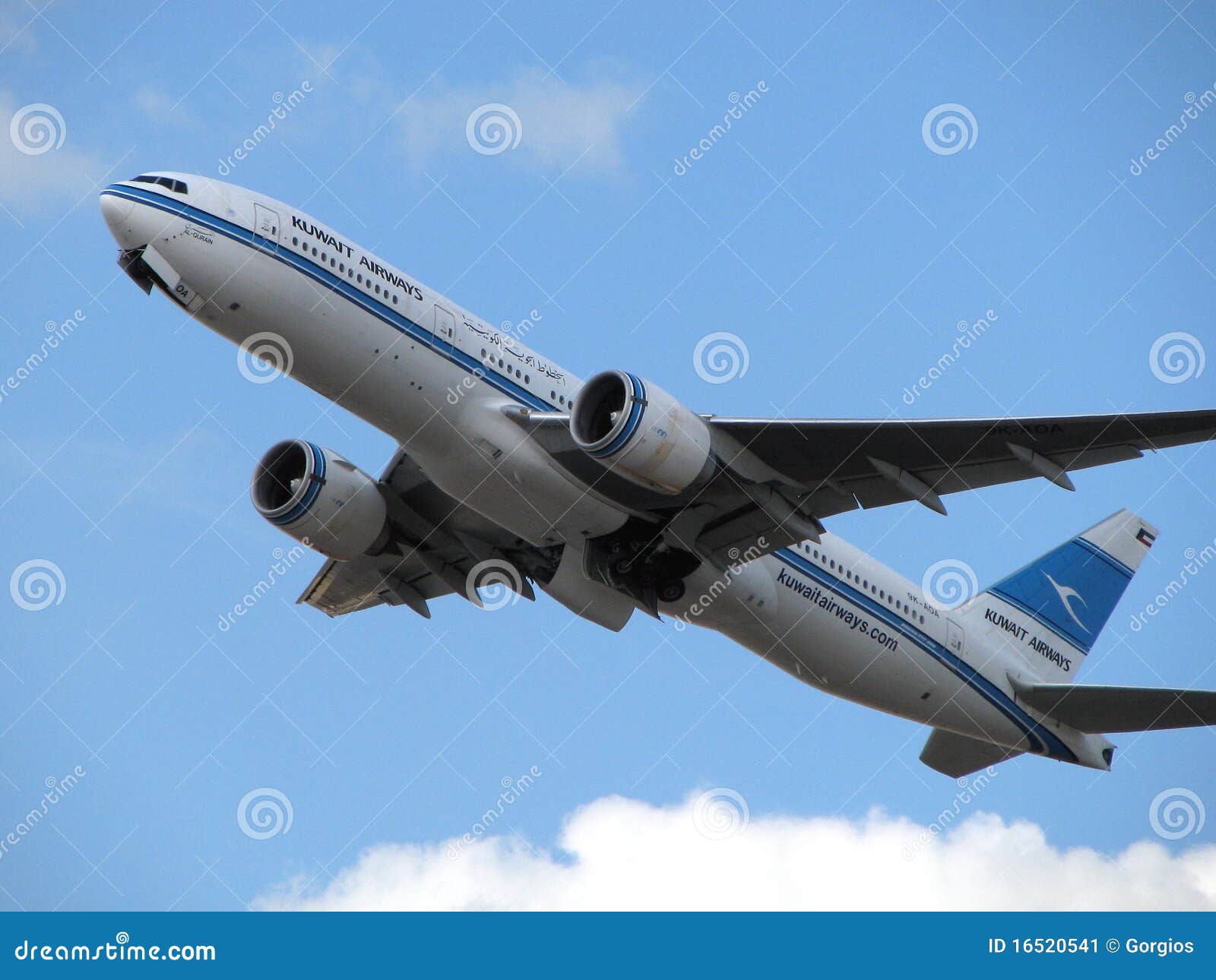 Kuwait Airways aircraft editorial photo. Image of blue - 16520541