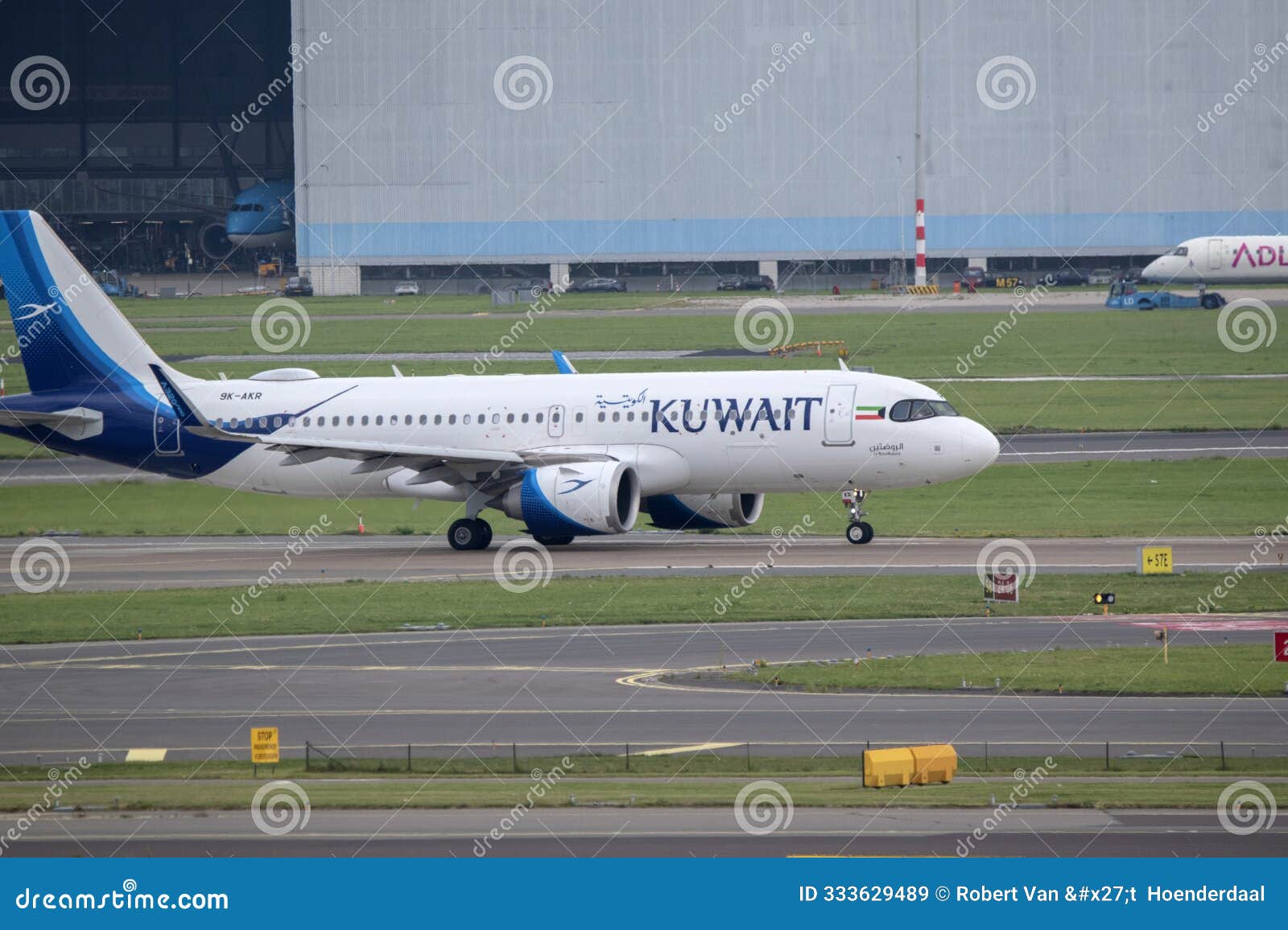 Kuwait Airways Plane at Airport the Netherlands 29-8-2024 Editorial ...