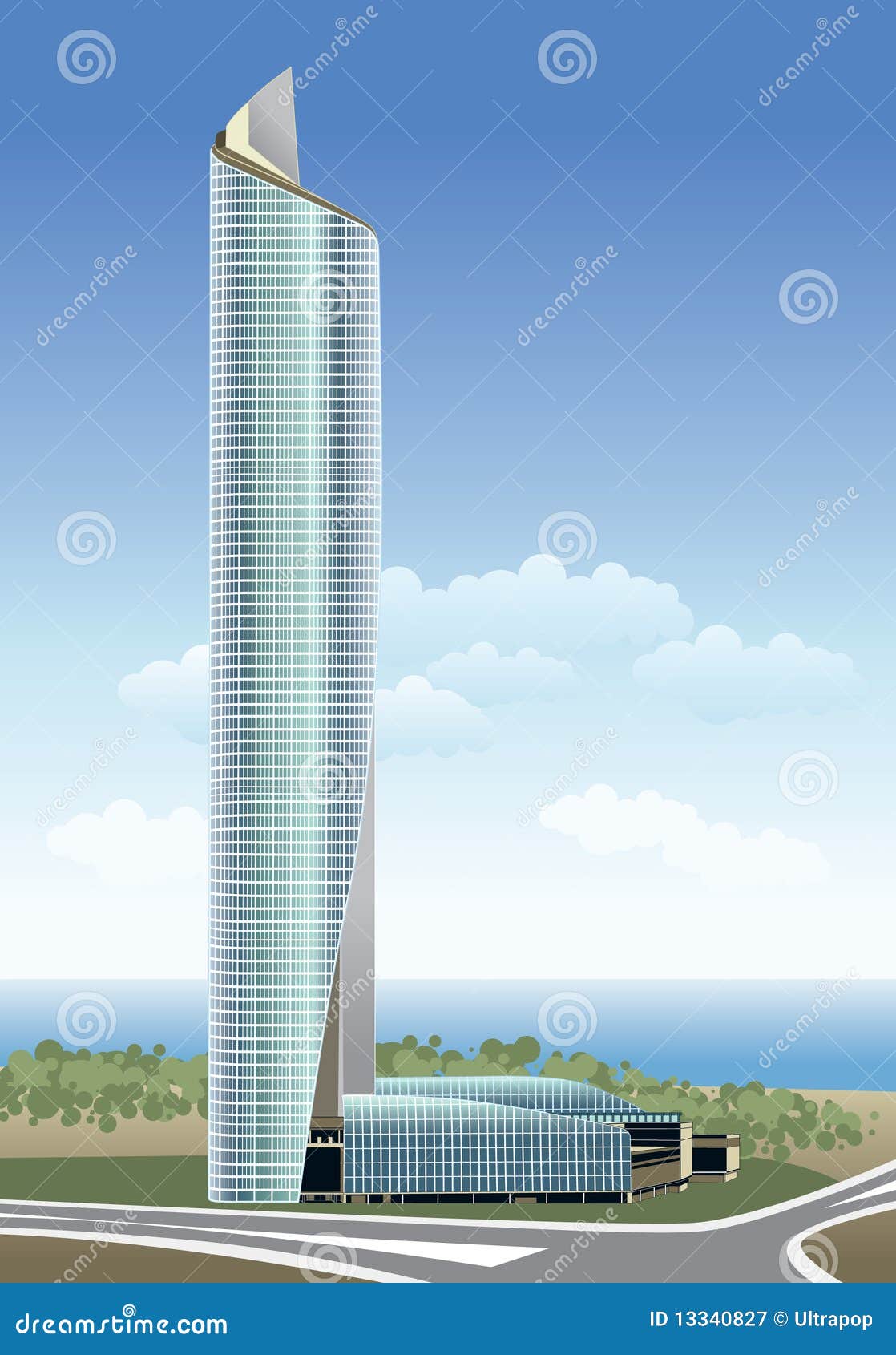 Kuwait Al Hamra Tower editorial photography. Illustration of famous ...