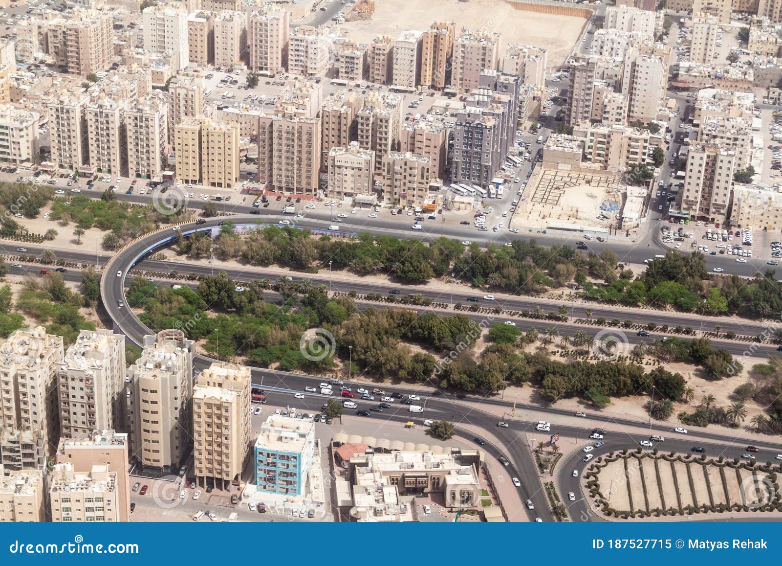 Kuwait city stock image. Image of expressway, persian - 187527715