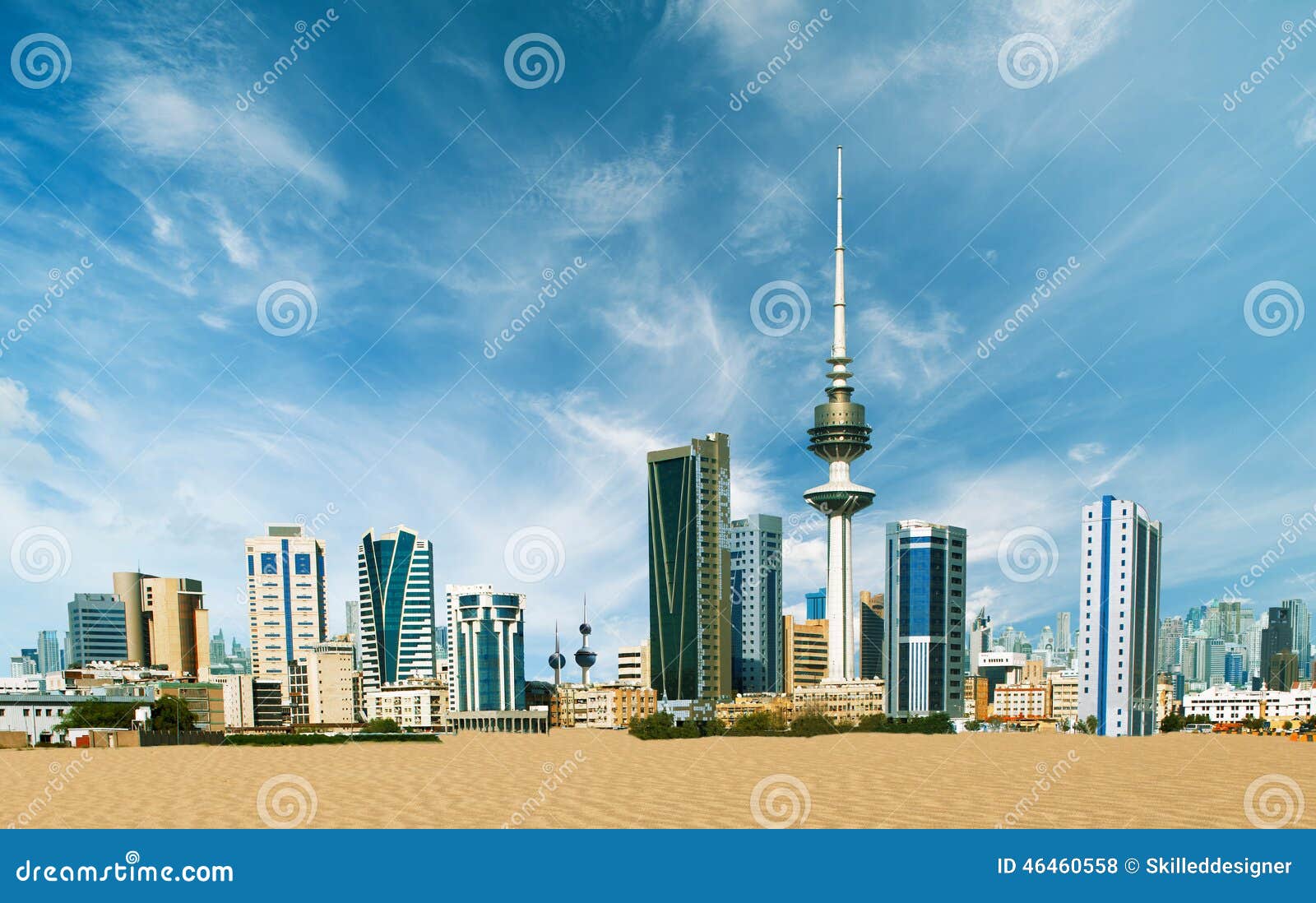 Kuwait City stock photo. Image of realest, landscape - 46460558
