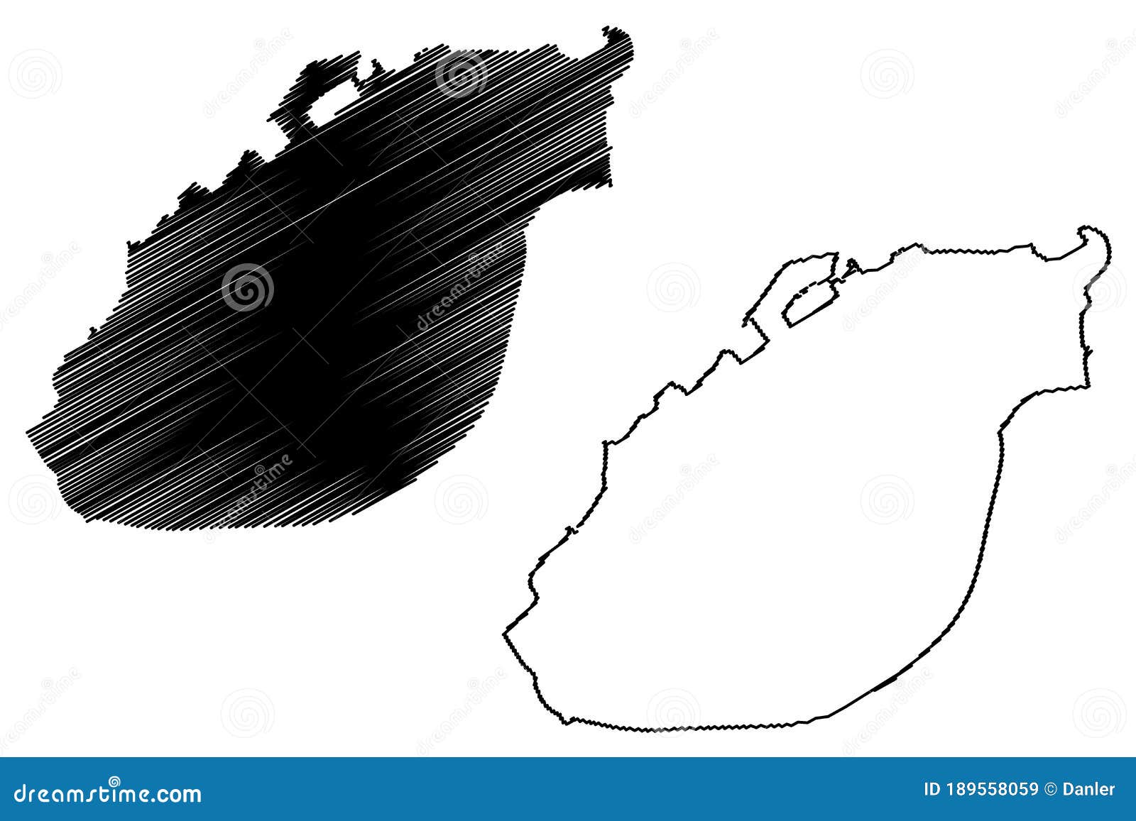 Kuwait City State of Kuwait, Al Asimah Governorate Map Vector Illustration, Scribble Sketch City ...
