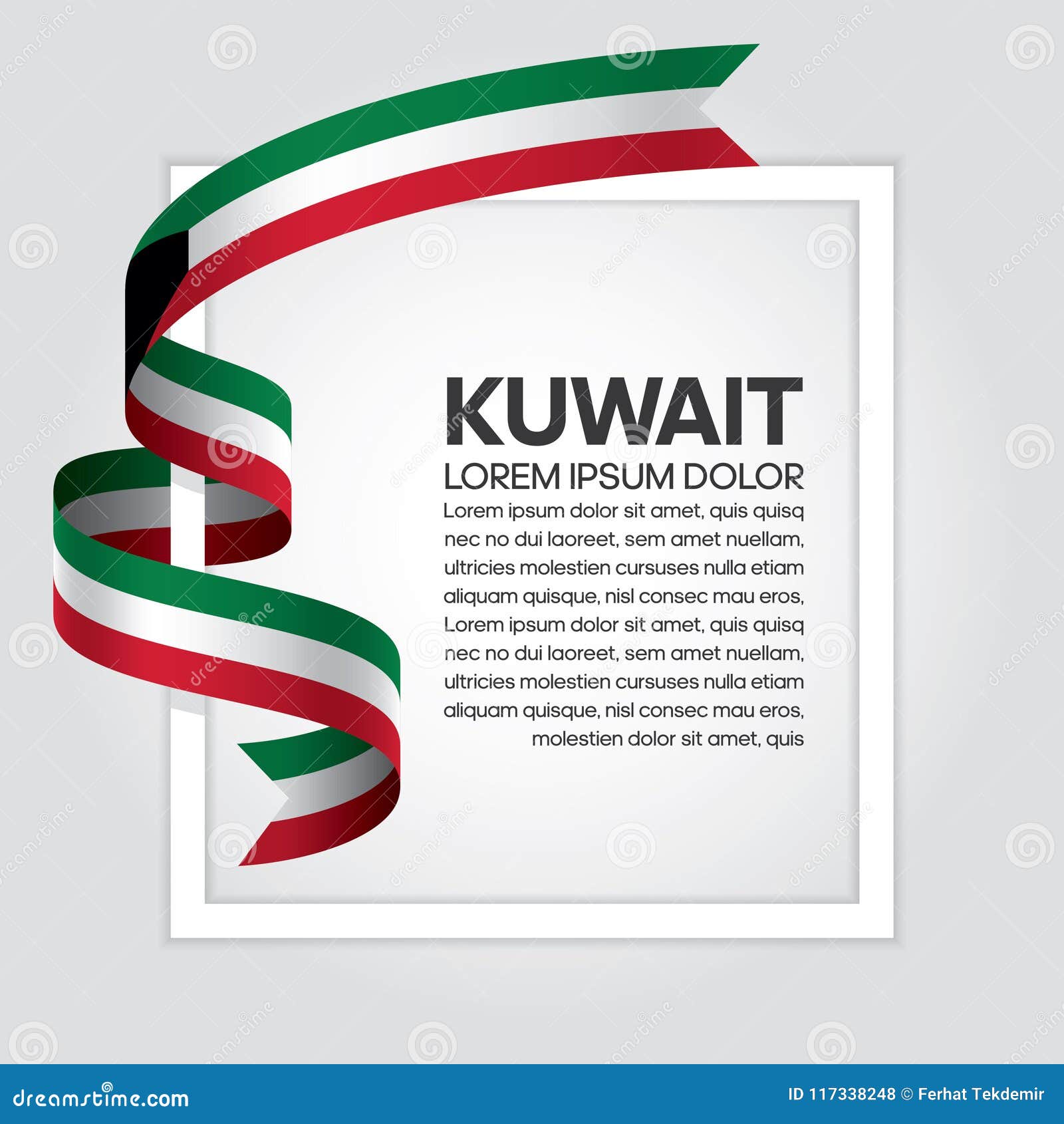 Kuwait flag background stock illustration. Illustration of original ...