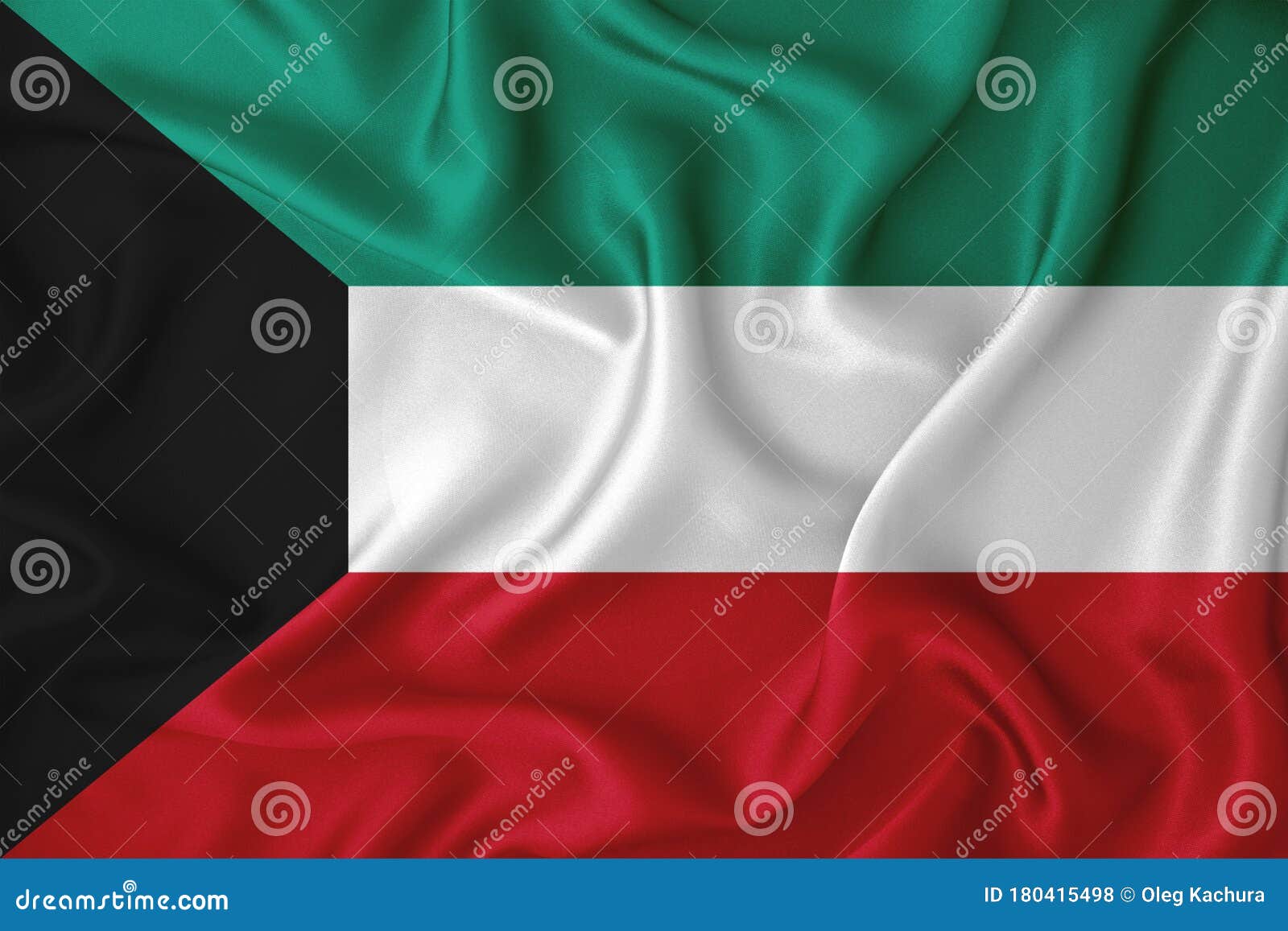 Kuwait Flag on the Background Texture. Concept for Designer Solutions ...
