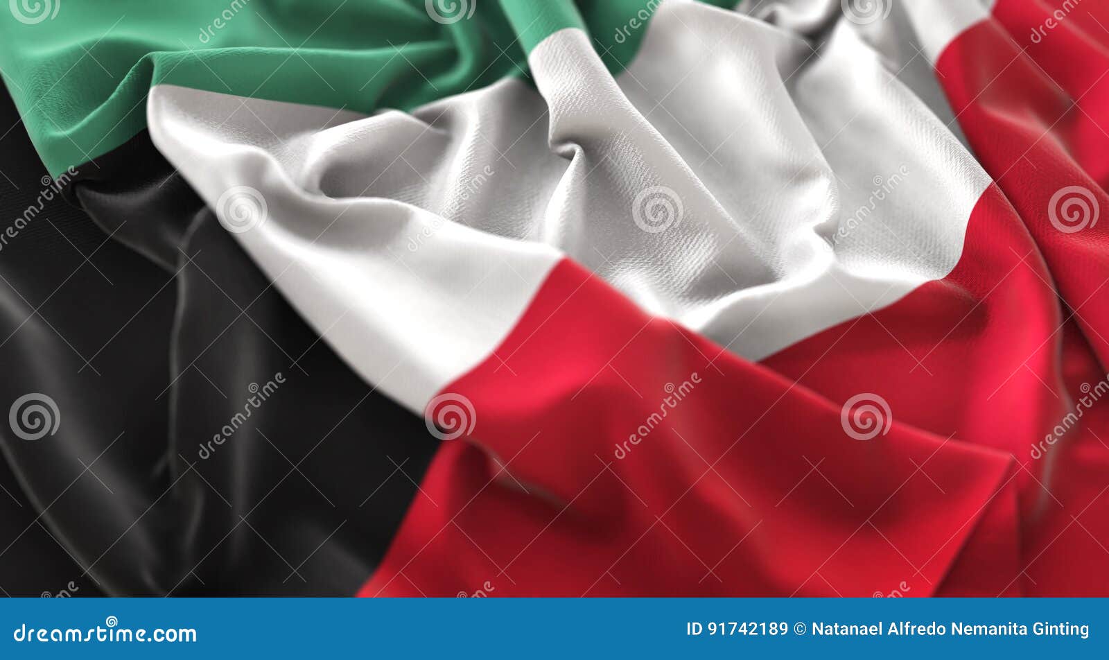 Kuwait Flag,metal Texture On Background Stock Photography ...