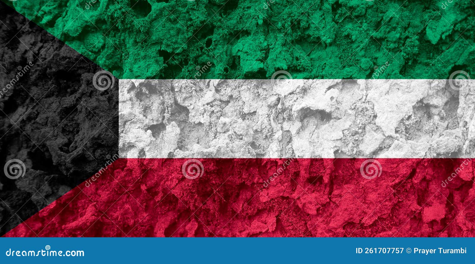 Kuwait Flag Texture As the Background Stock Image - Image of arabic ...
