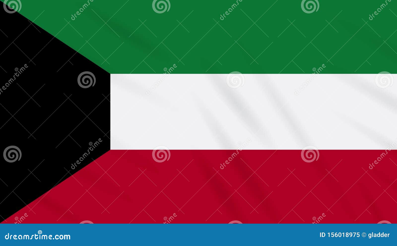 Kuwait Flag Waving Cloth Background, Loop Stock Video - Video of flag ...