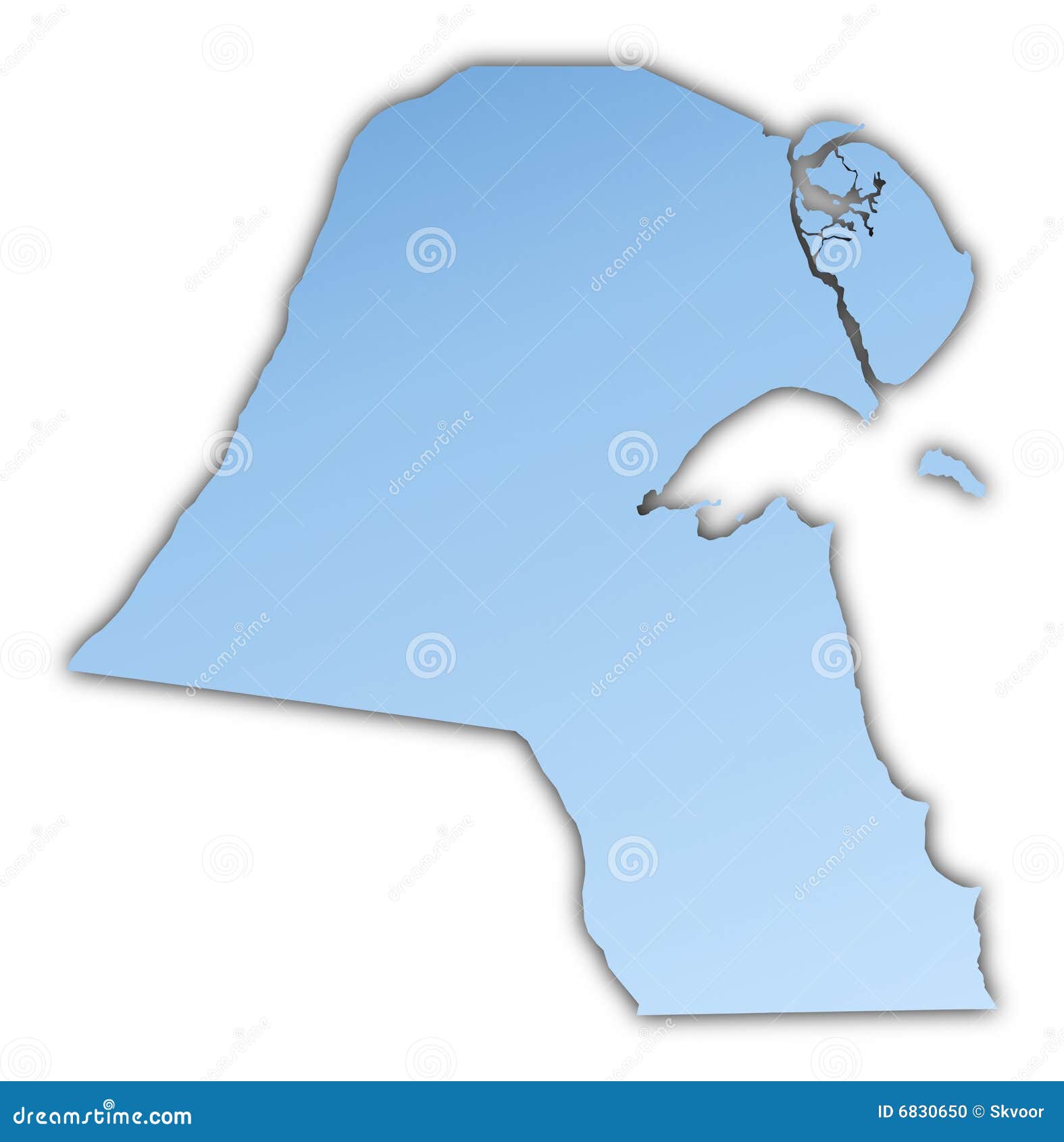 Kuwait map stock illustration. Illustration of nation - 6830650