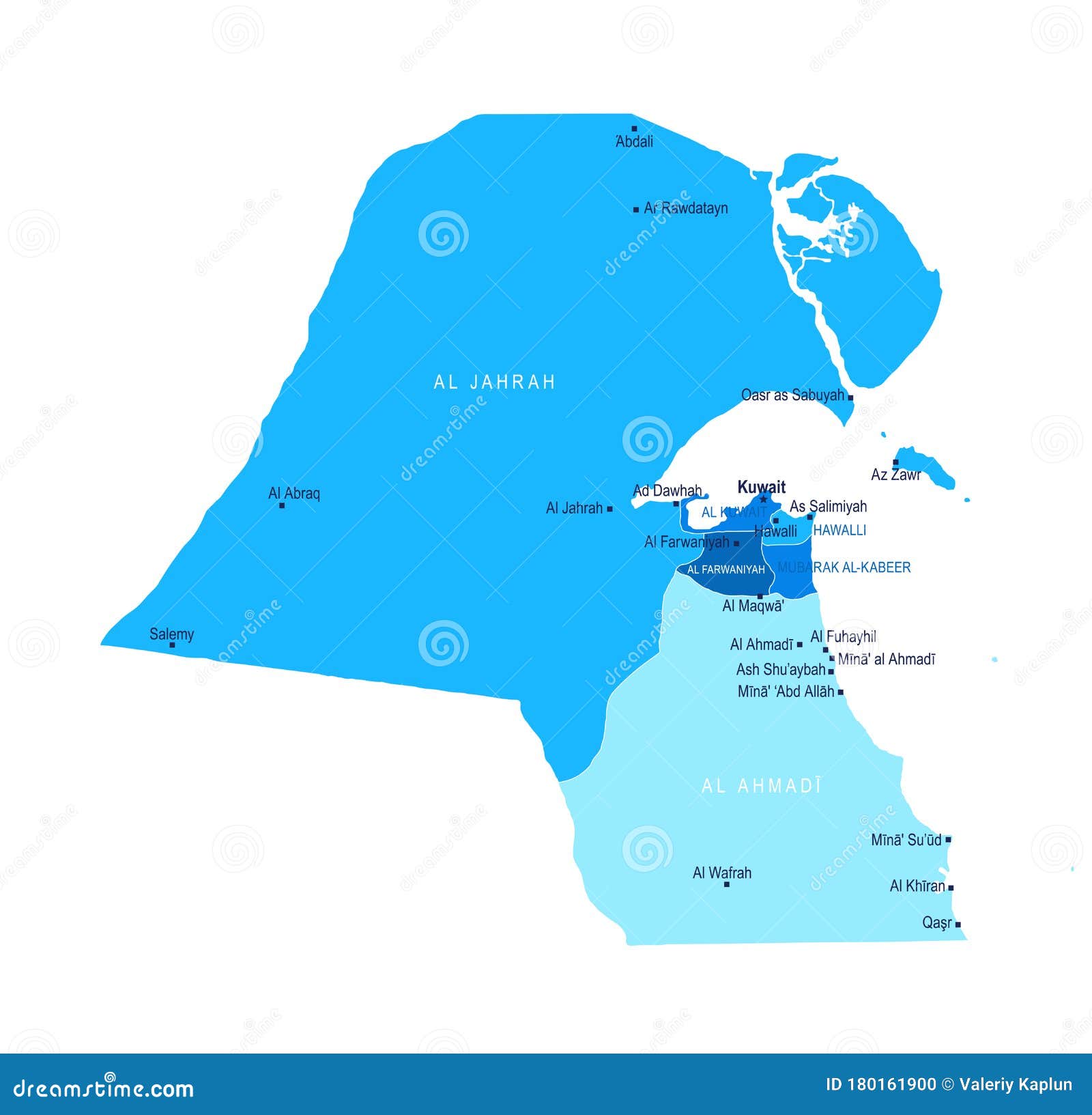 Capital Of Kuwait Map