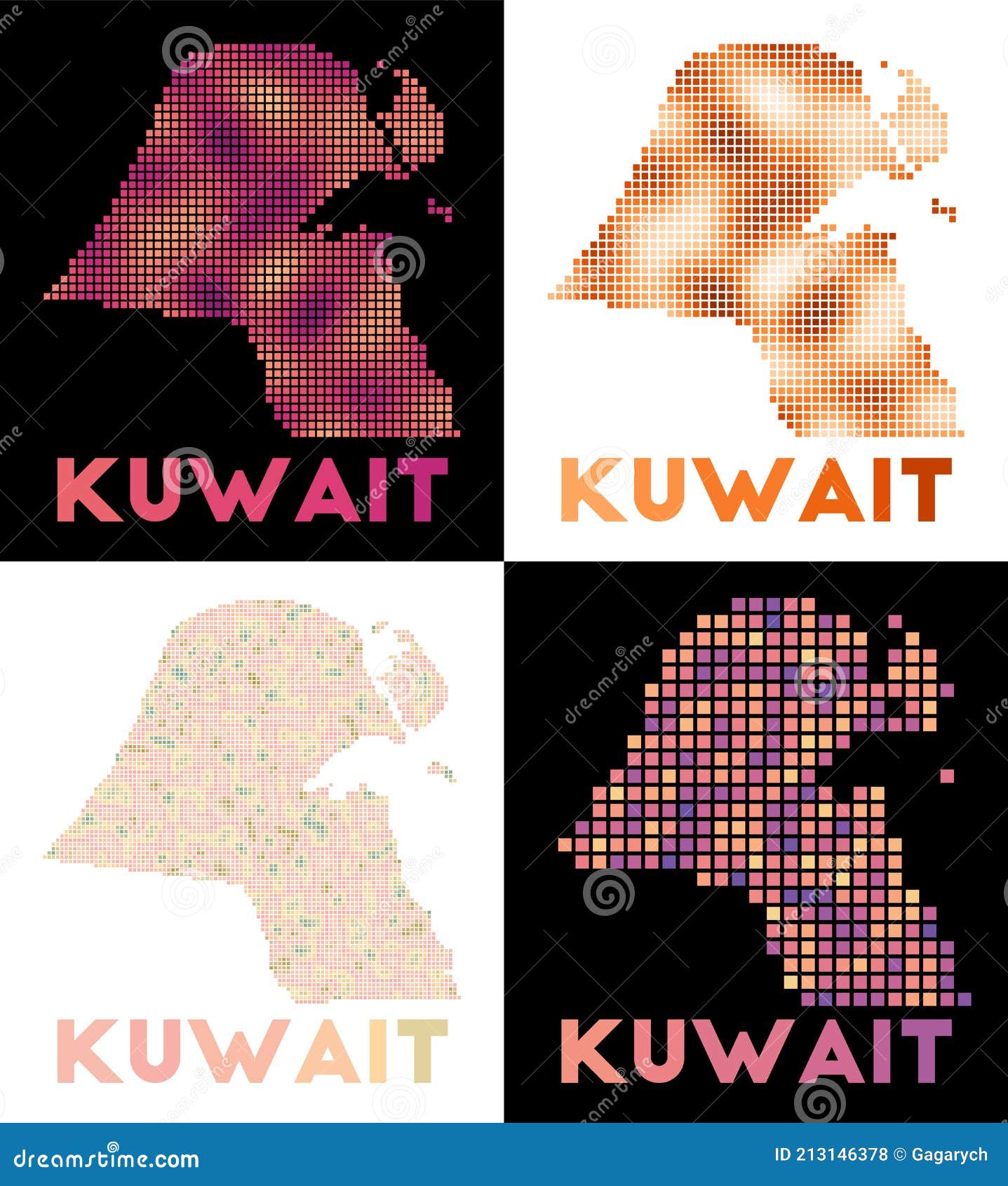 Kuwait map. stock vector. Illustration of patriotic - 213146378