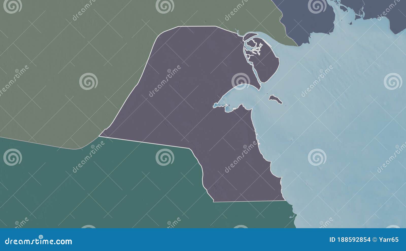 Kuwait - Overview. Administrative Stock Illustration - Illustration of ...