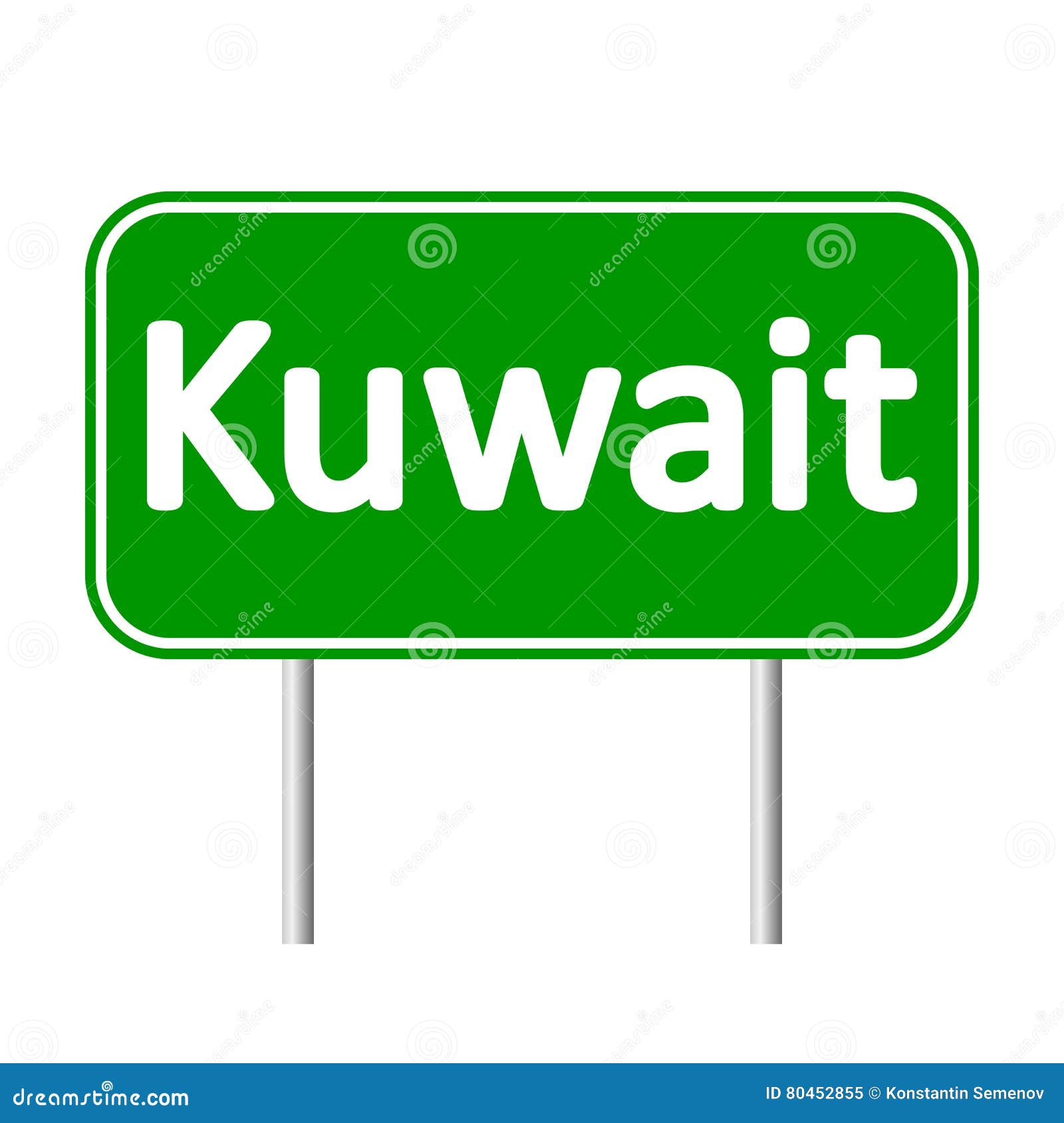 Kuwait road sign. stock illustration. Illustration of information ...