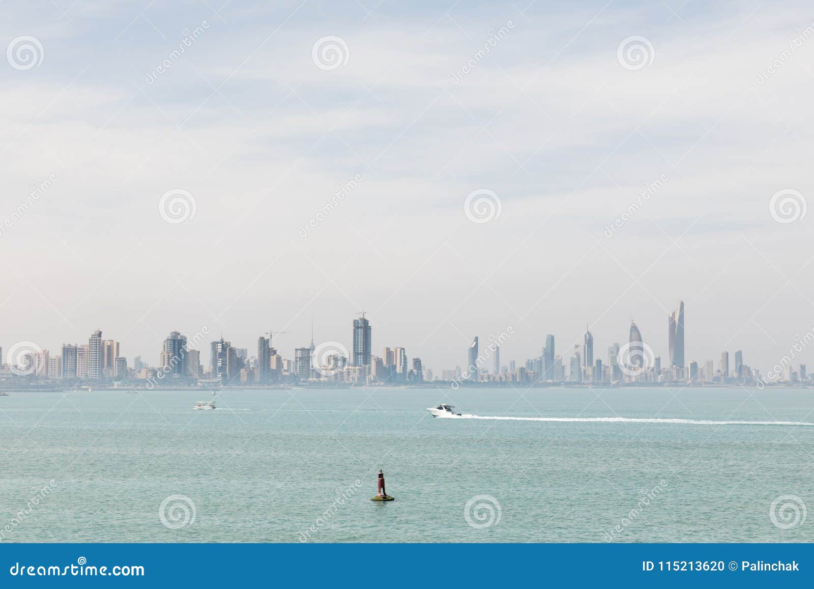 Kuwait`s Coastline and Skyline Editorial Image - Image of east, city ...