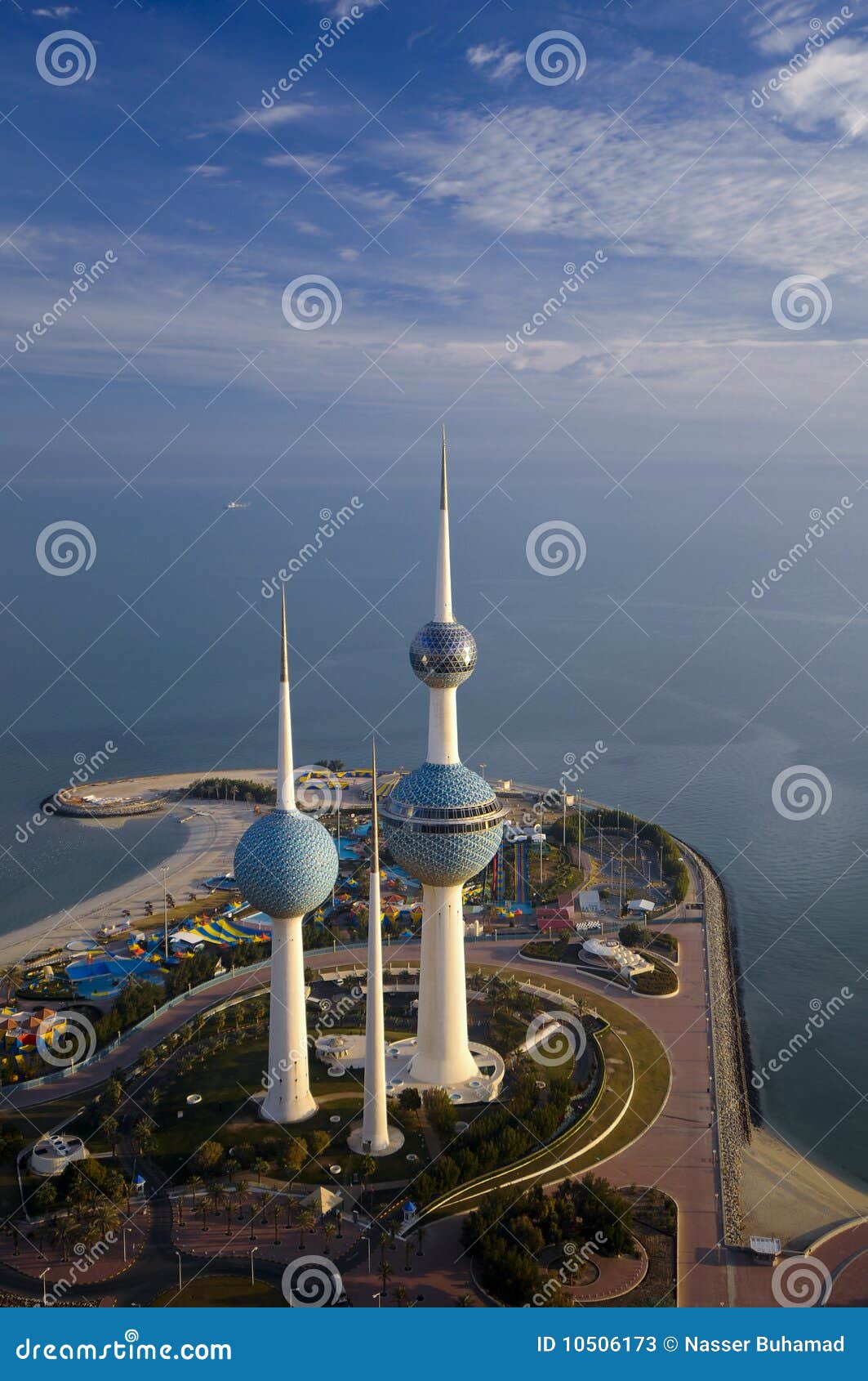 Kuwait from the Sky stock image. Image of attraction - 10506173
