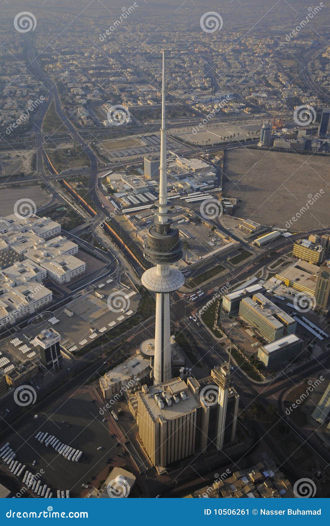 Kuwait from the Sky stock image. Image of building, aerial - 10506261
