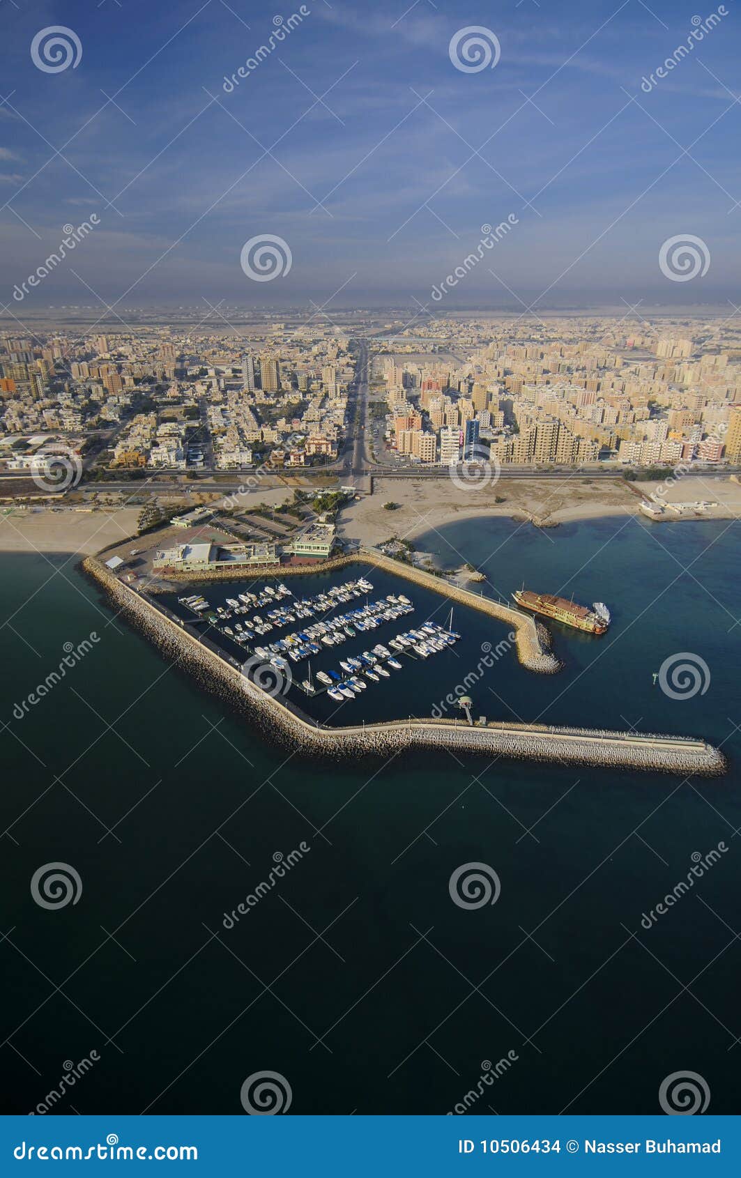Kuwait from the Sky stock photo. Image of panorama, cityscape - 10506434