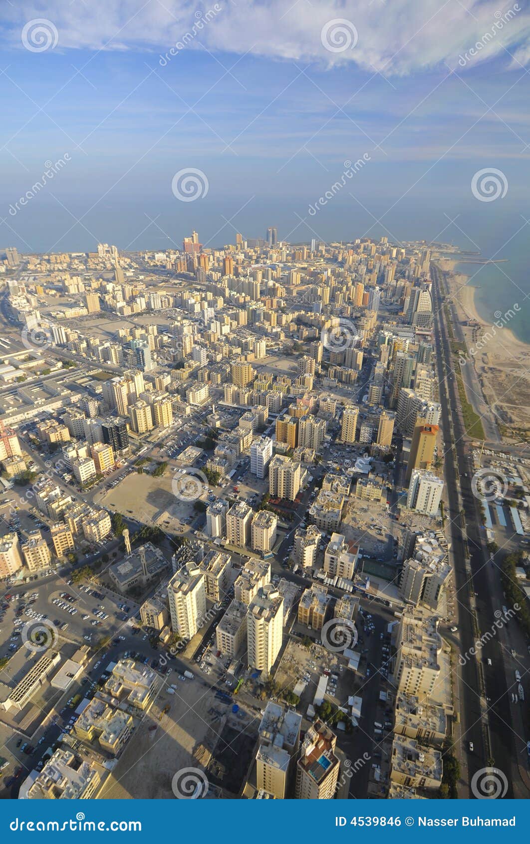 Kuwait from the Sky stock photo. Image of horizon, gulf - 4539846