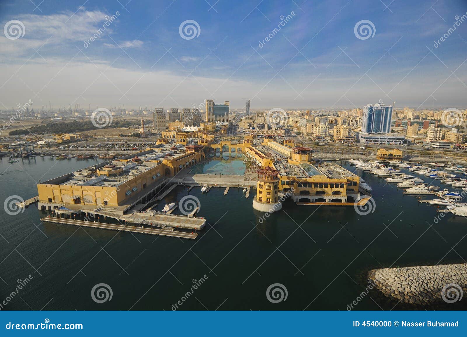 Kuwait from the Sky stock photo. Image of city, buildings - 4540000