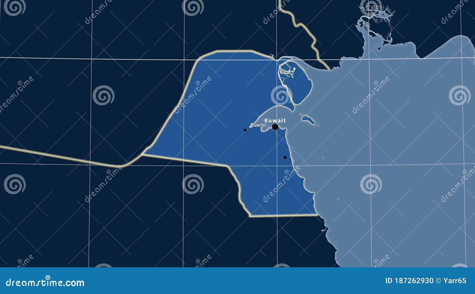 Kuwait - Solid. Composition, Borders Stock Illustration - Illustration ...