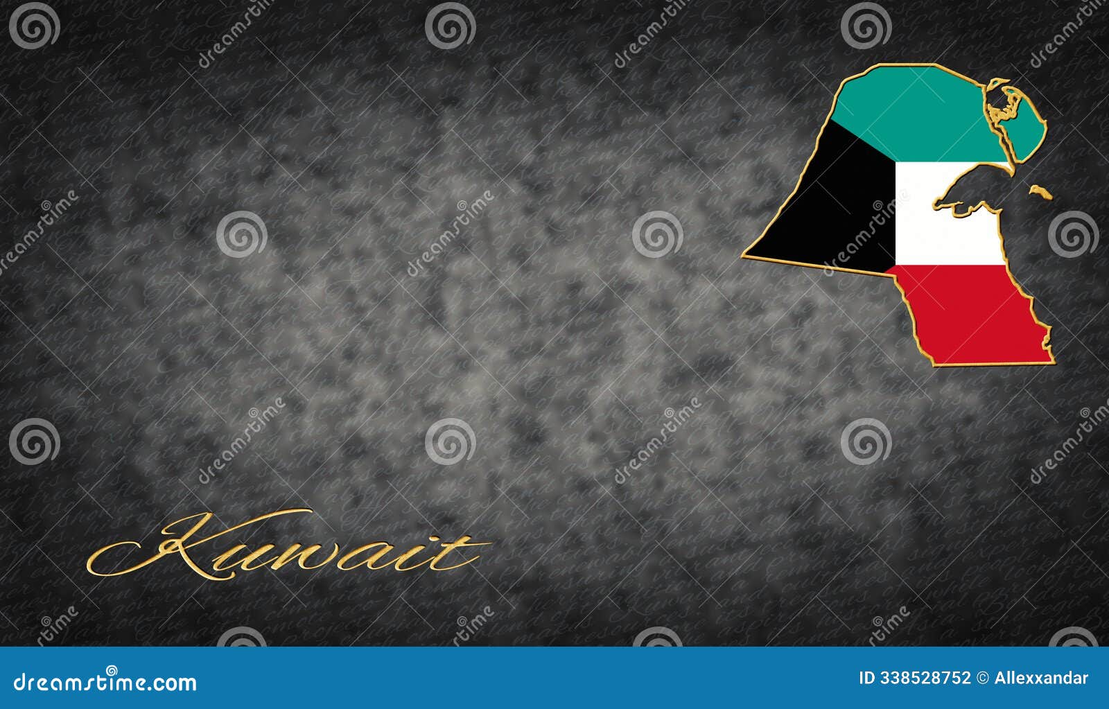 Kuwait Symbols, Map of Kuwait Stock Photo - Image of heritage, towers ...
