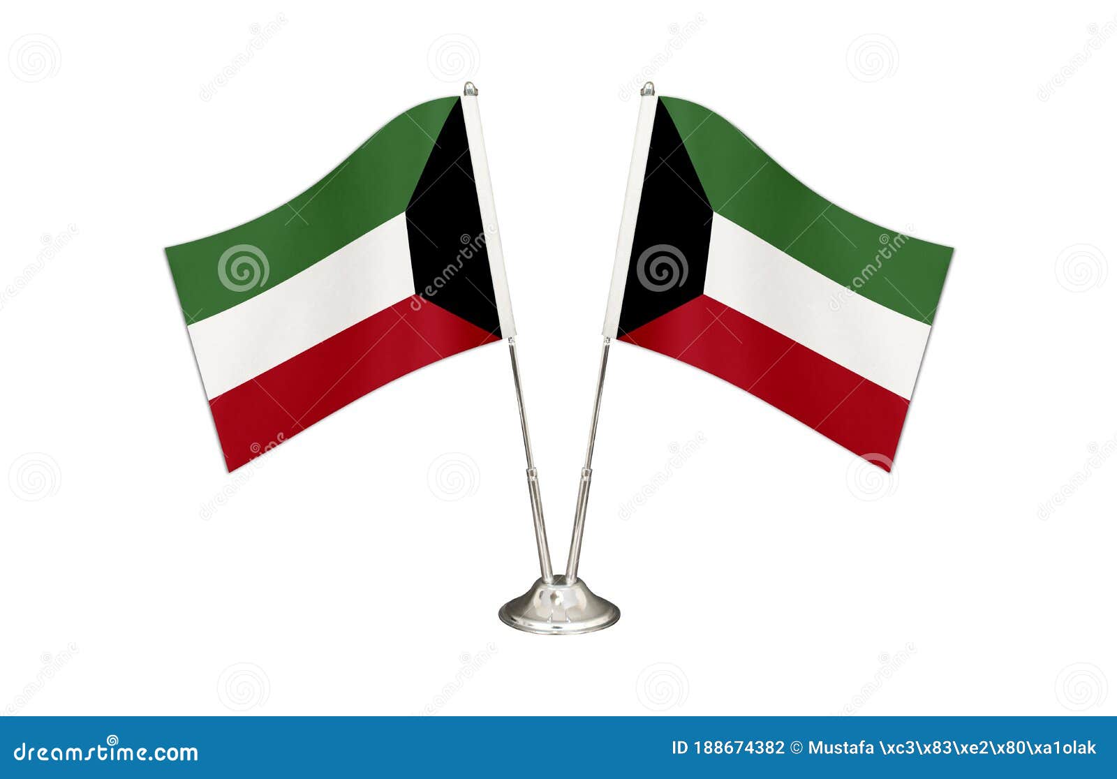Kuwait table flag stock photo. Image of desktop, culture - 188674382