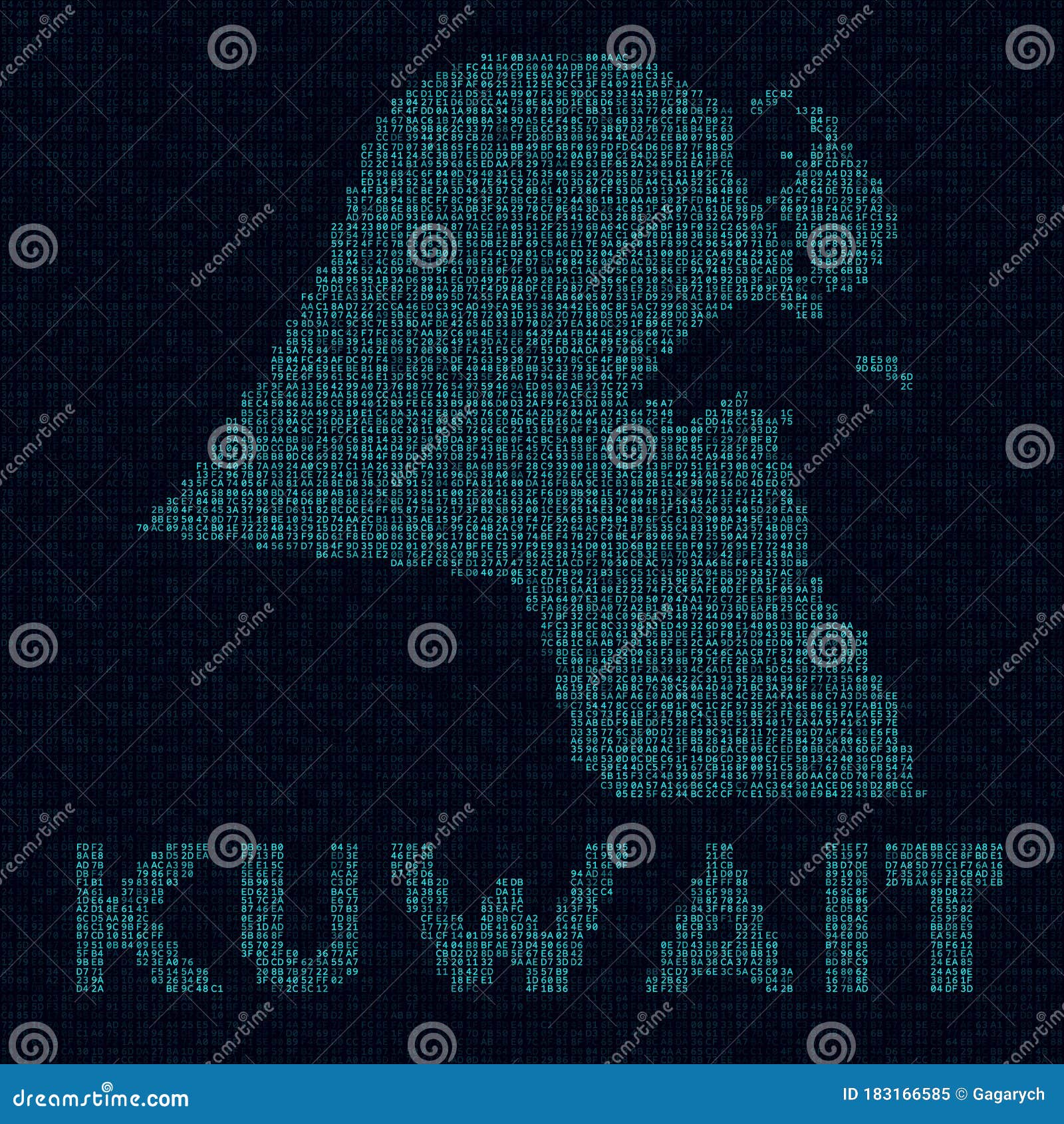 Kuwait tech map. stock vector. Illustration of background - 183166585