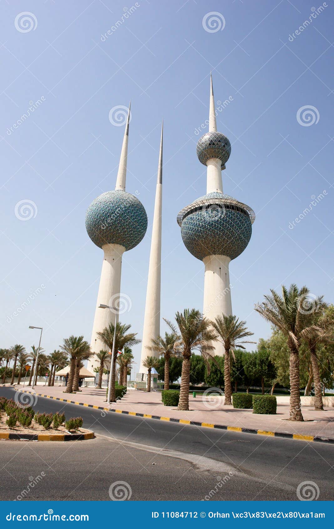 Kuwait towers stock photo. Image of beach, flora, architecture - 11084712