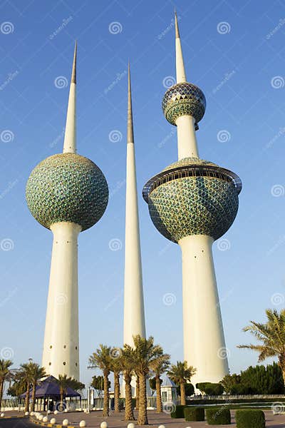 Kuwait towers stock photo. Image of tank, green, blue - 16762146