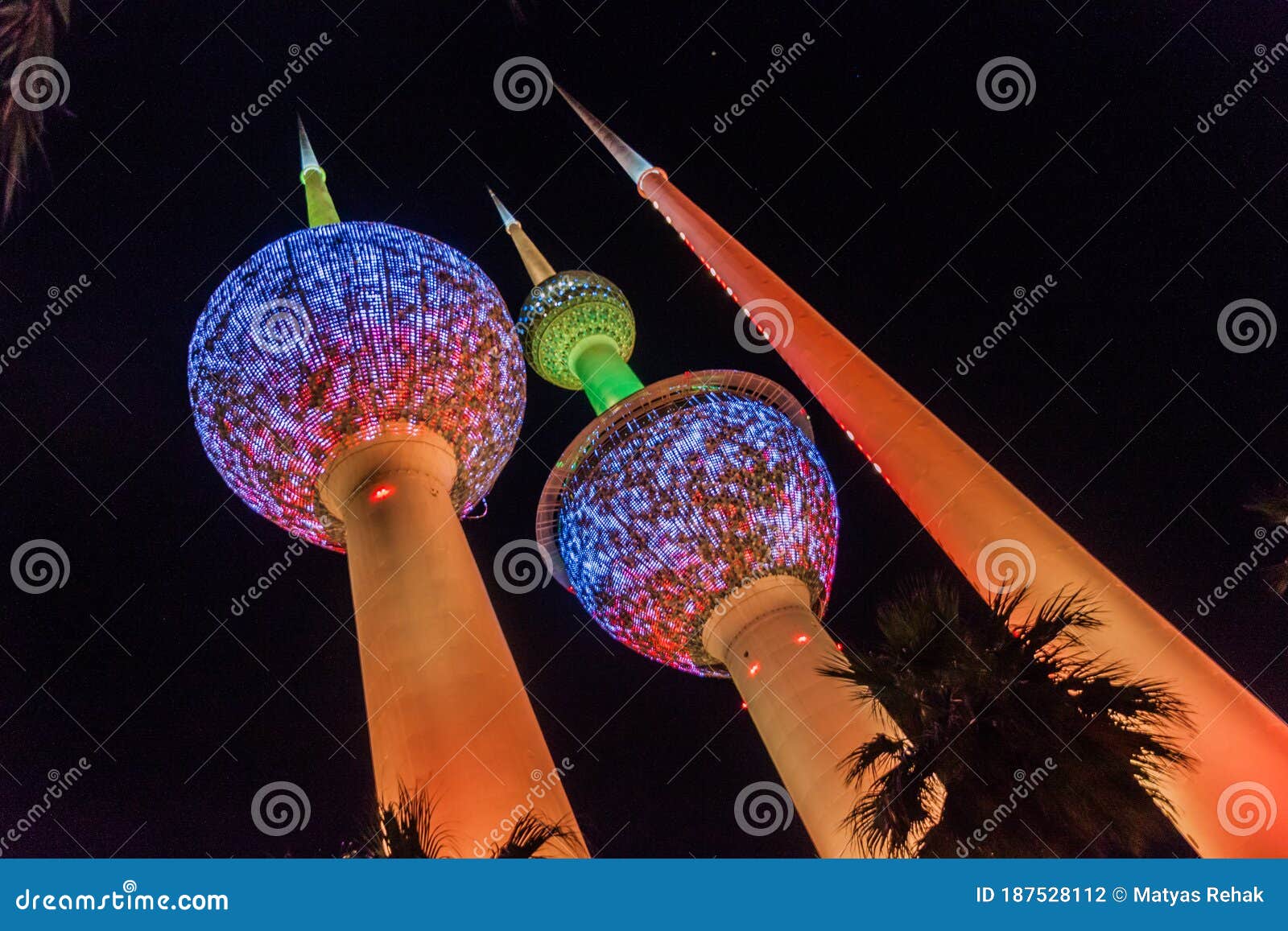 Kuwait Towers By The Coast Stock Image | CartoonDealer.com #22414525