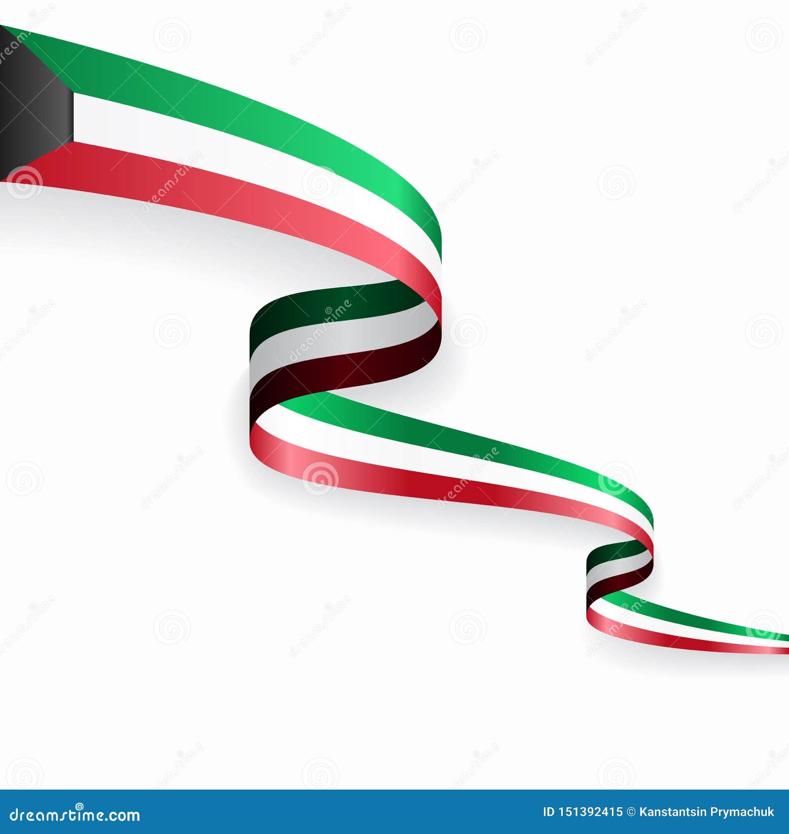 Kuwaiti Flag Wavy Abstract Background. Vector Illustration. Stock ... Kuwaiti Flag Wavy Abstract Background. Vector Illustration. Stock ...