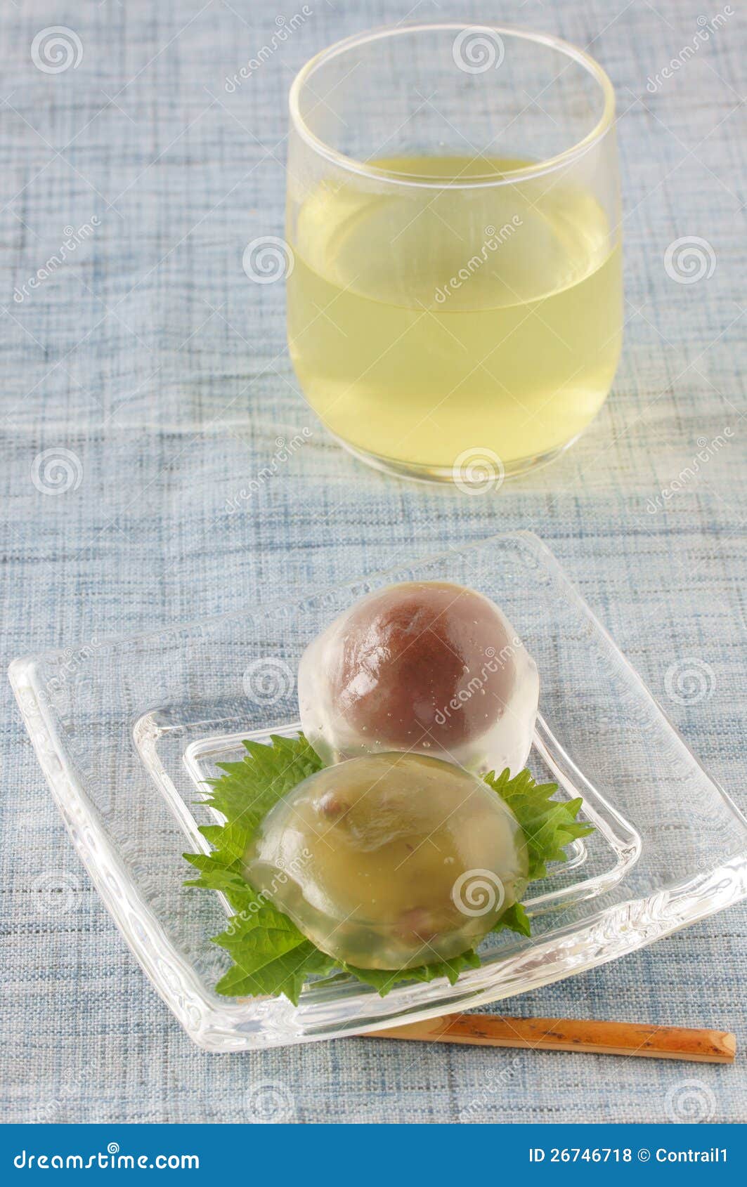 Kuzu starch cake stock photo. Image of cold, glass, japanese - 26746718
