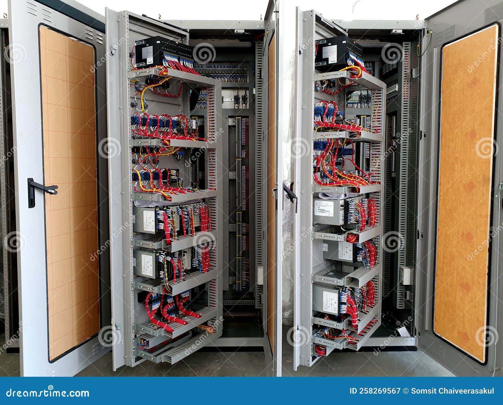 115kV Control and Protection Panel. Stock Image - Image of design ...
