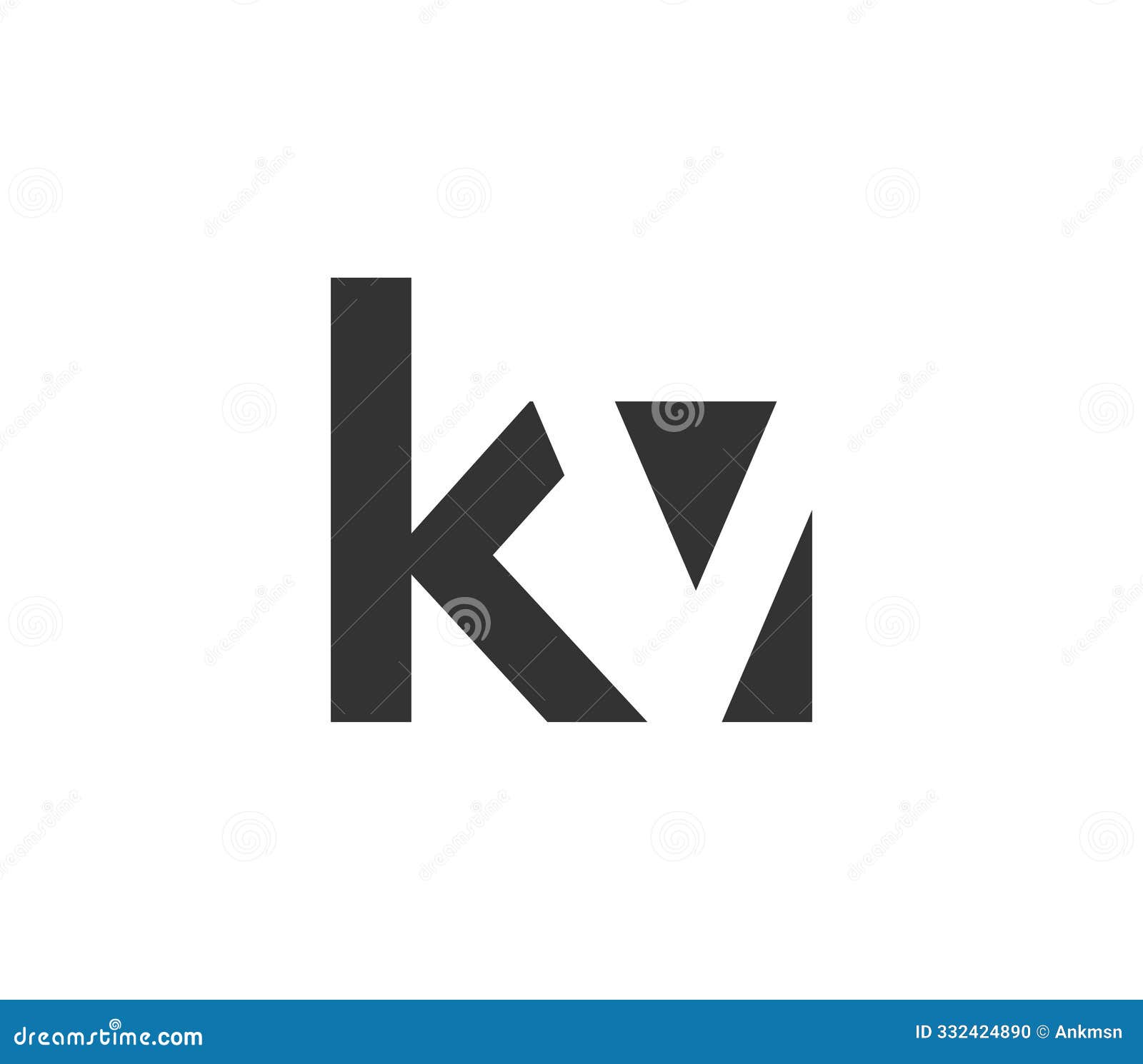 KV Creative Geometric Initial Based Modern and Minimal Logo. Letter K V ...